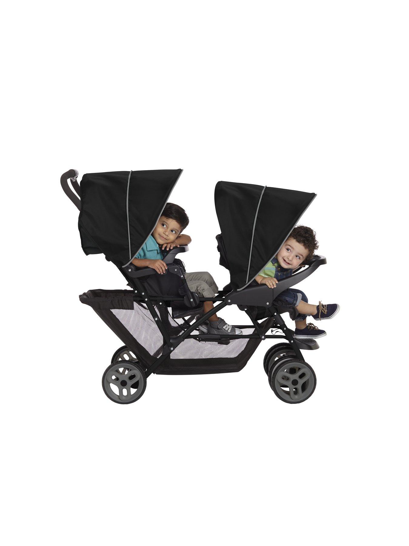 Graco Stadium Duo Tandem Stroller - Black/Grey | Very