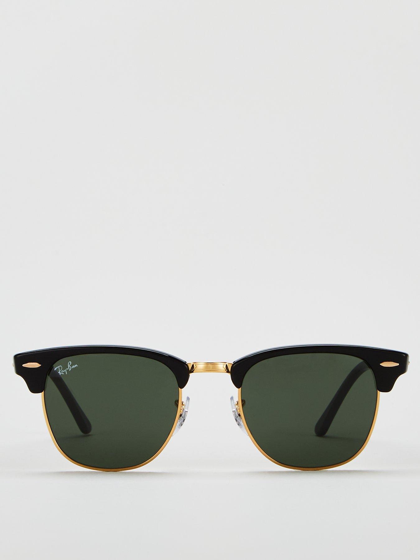 Ray Ban Clubmaster 0rb3016 Sunglasses Black Uk