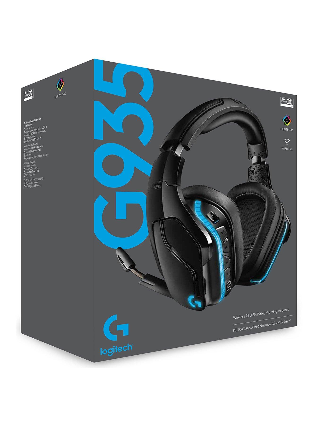 LogitechG G935 Wireless 7.1 LIGHTSYNC Gaming Headset | very.co.uk