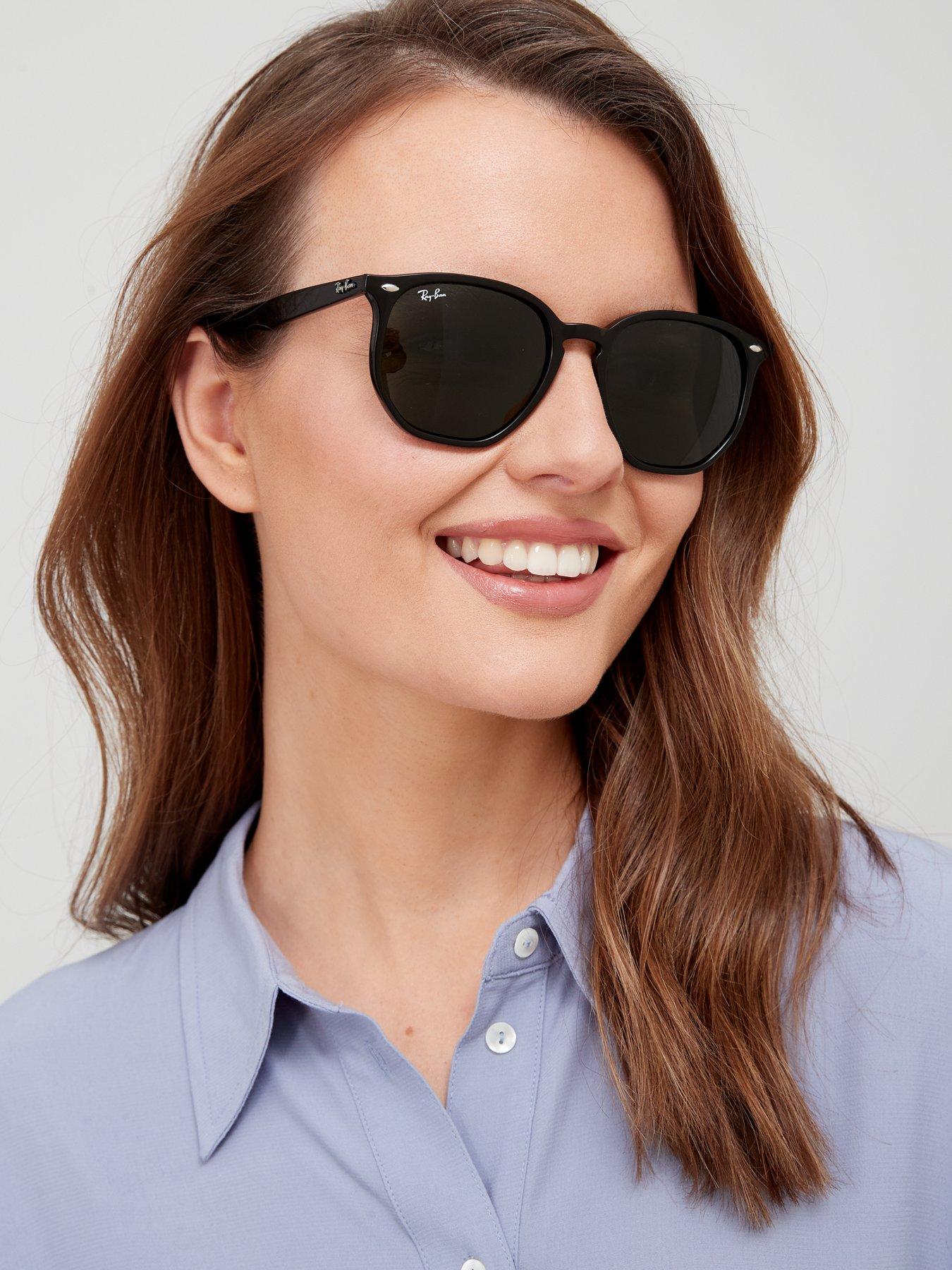 Ray-Ban Irregular Sunglasses - Black | very.co.uk