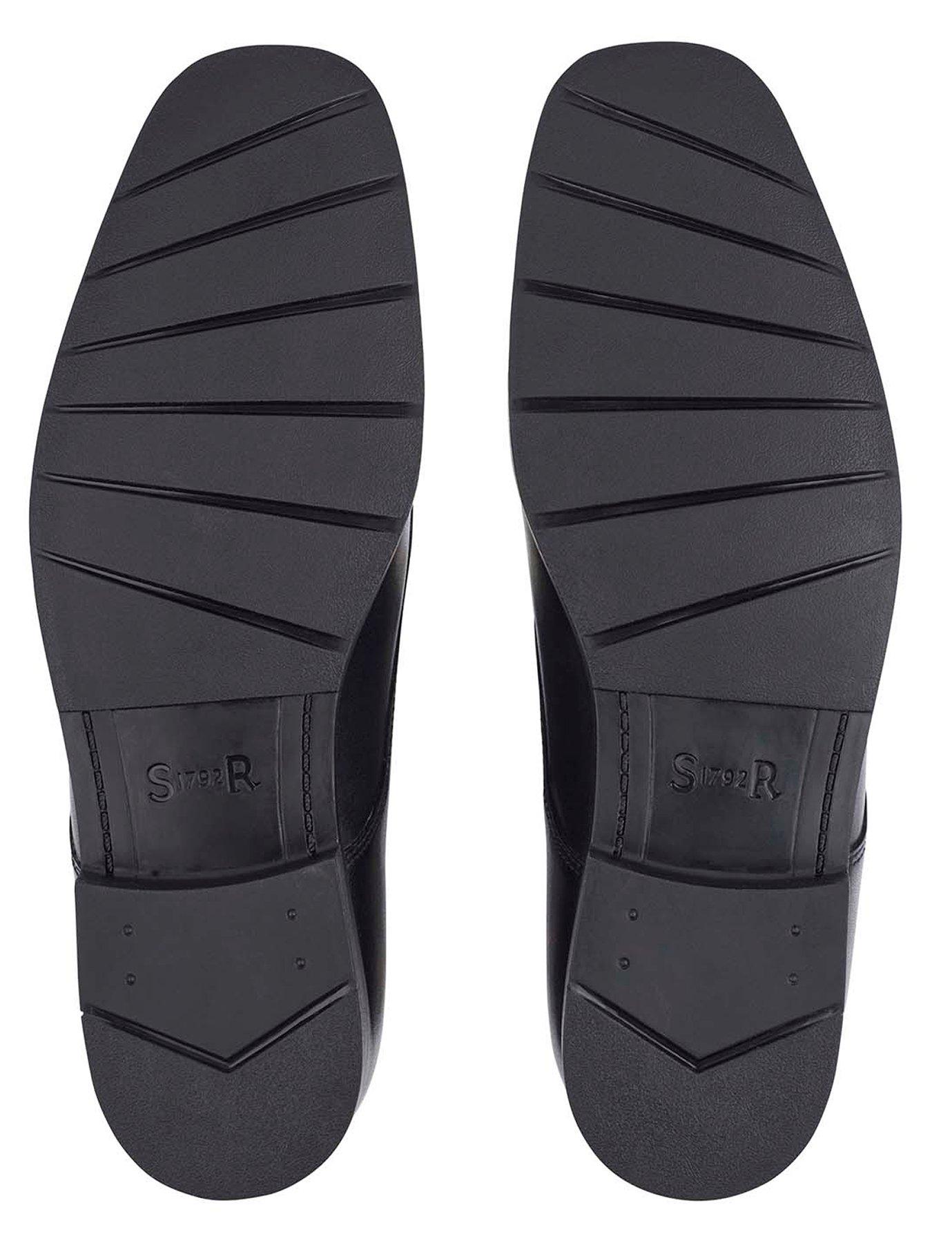 Start-rite Academy Boys Leather Smart Lace Up School Shoes - Black | Very