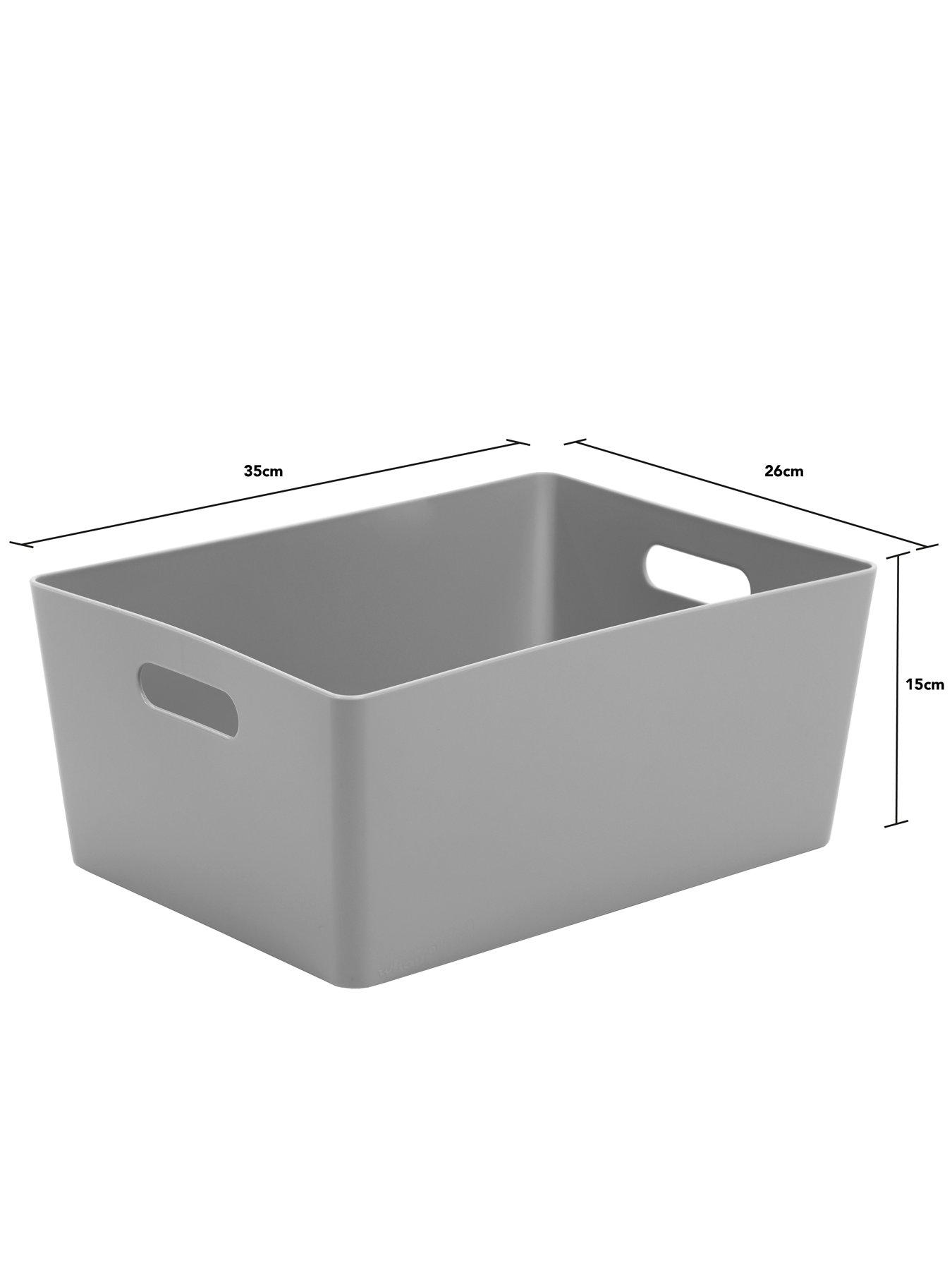 Wham Studio Storage Baskets (Set of 2) - Grey | very.co.uk