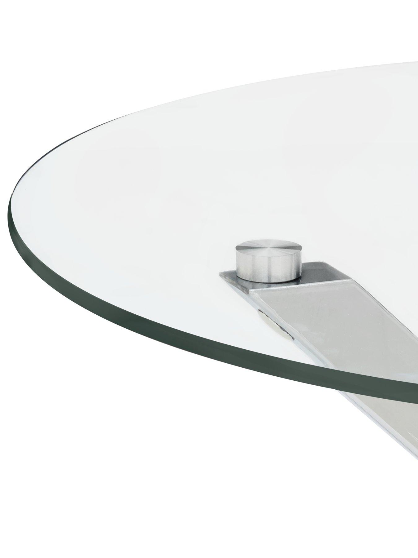 The Very Collection Chopstick Glass and Chrome Coffee Table | Very