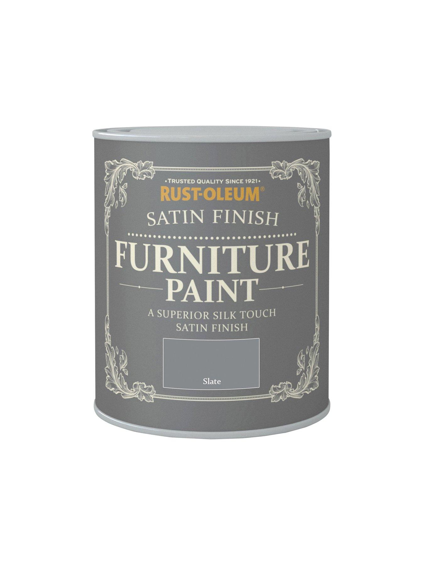 Rust-Oleum Satin Finish 750 ml Furniture Paint – Slate 750ml | Very