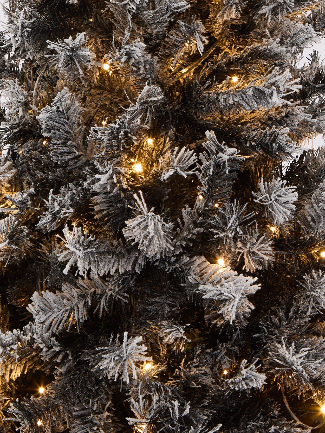 Very Home 6ft Black Forest Flocked Pre Lit Christmas Tree Very