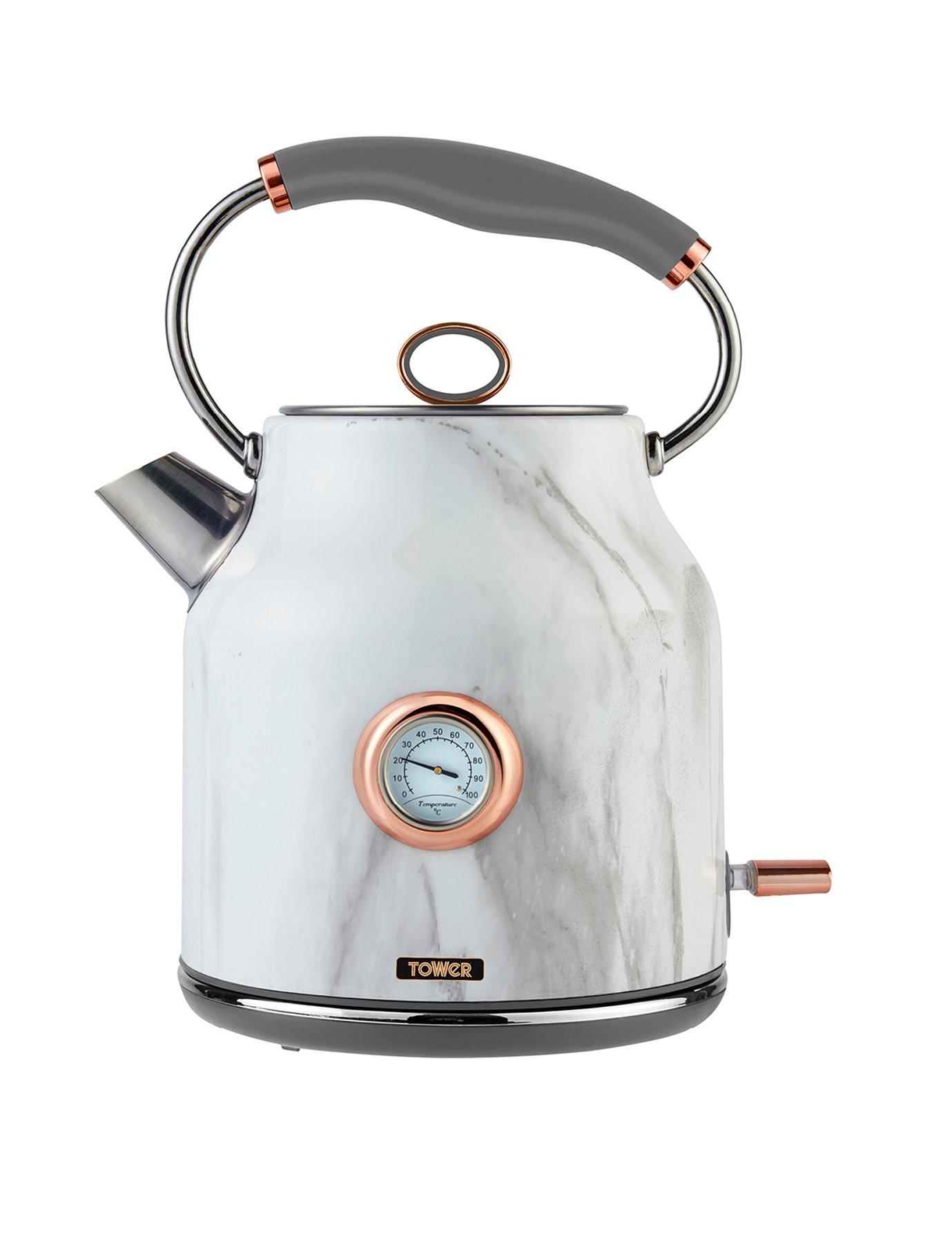 Tower 3KW 1.7L Stainless Steel Kettle - Marble Rose Gold | Very