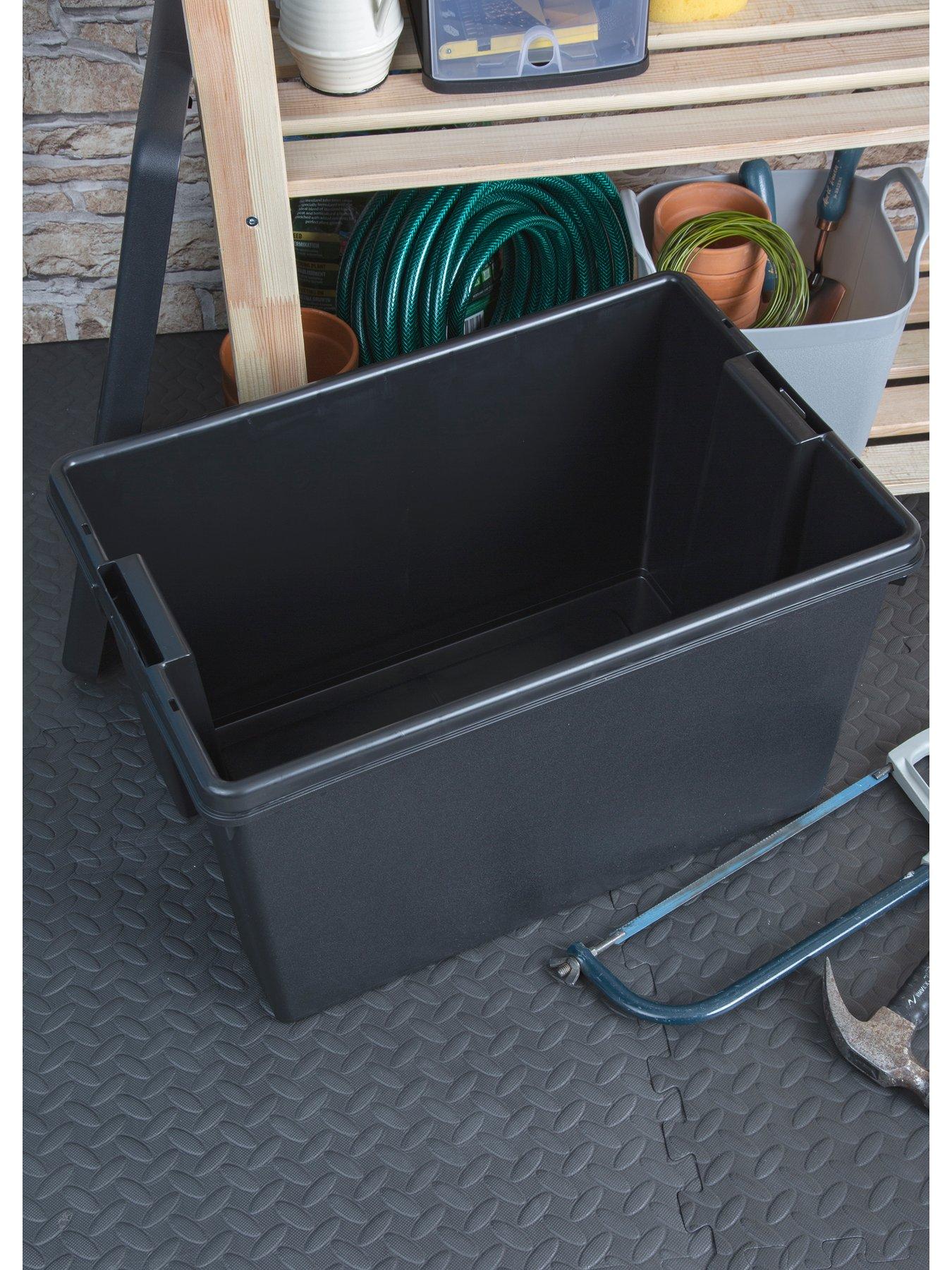 Wham Set of 2 Heavy Duty Plastic Storage Boxes – 62 litres each | Very ...