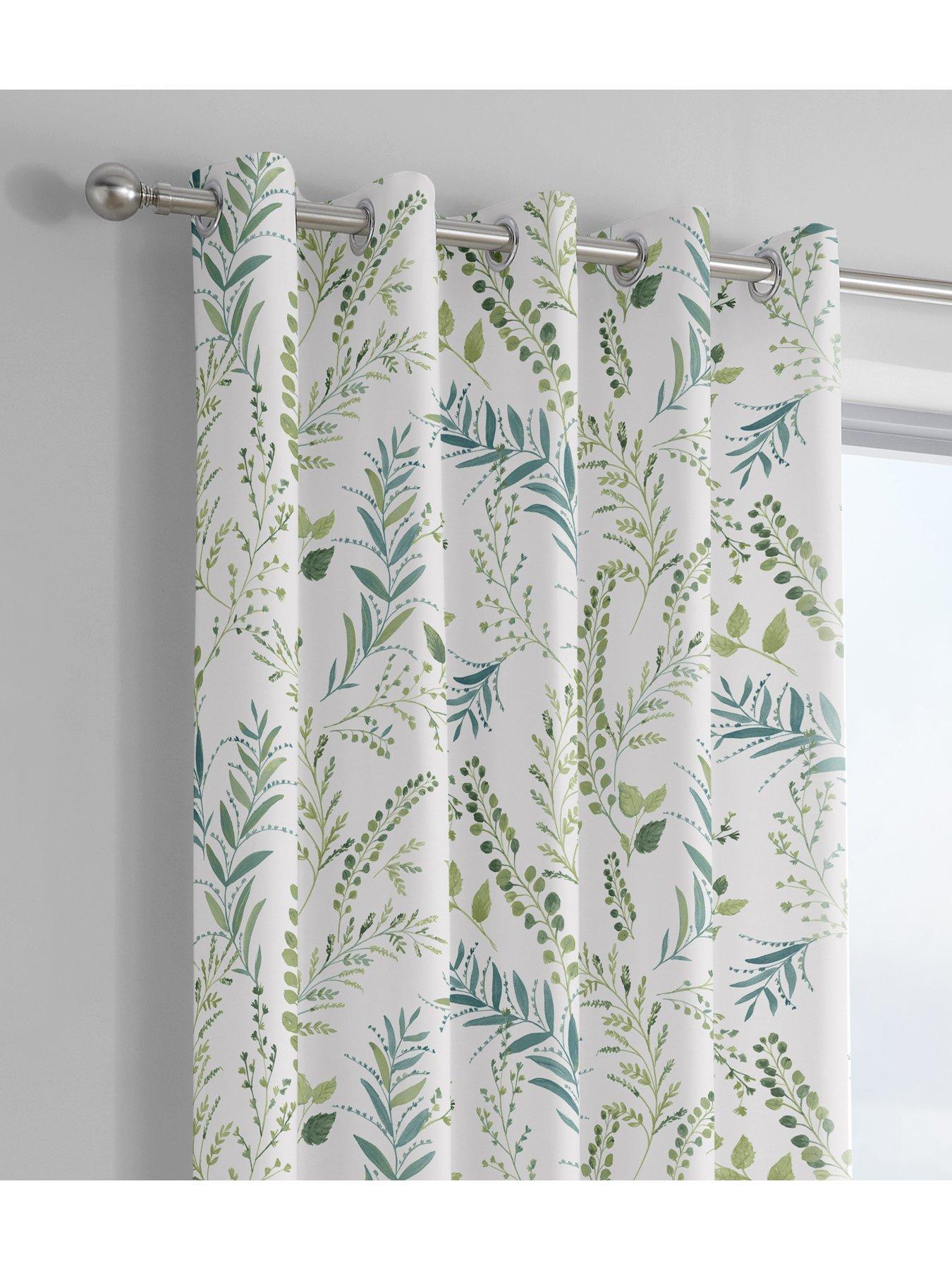 Fusion Fernworthy Lined Eyelet Curtains | very.co.uk