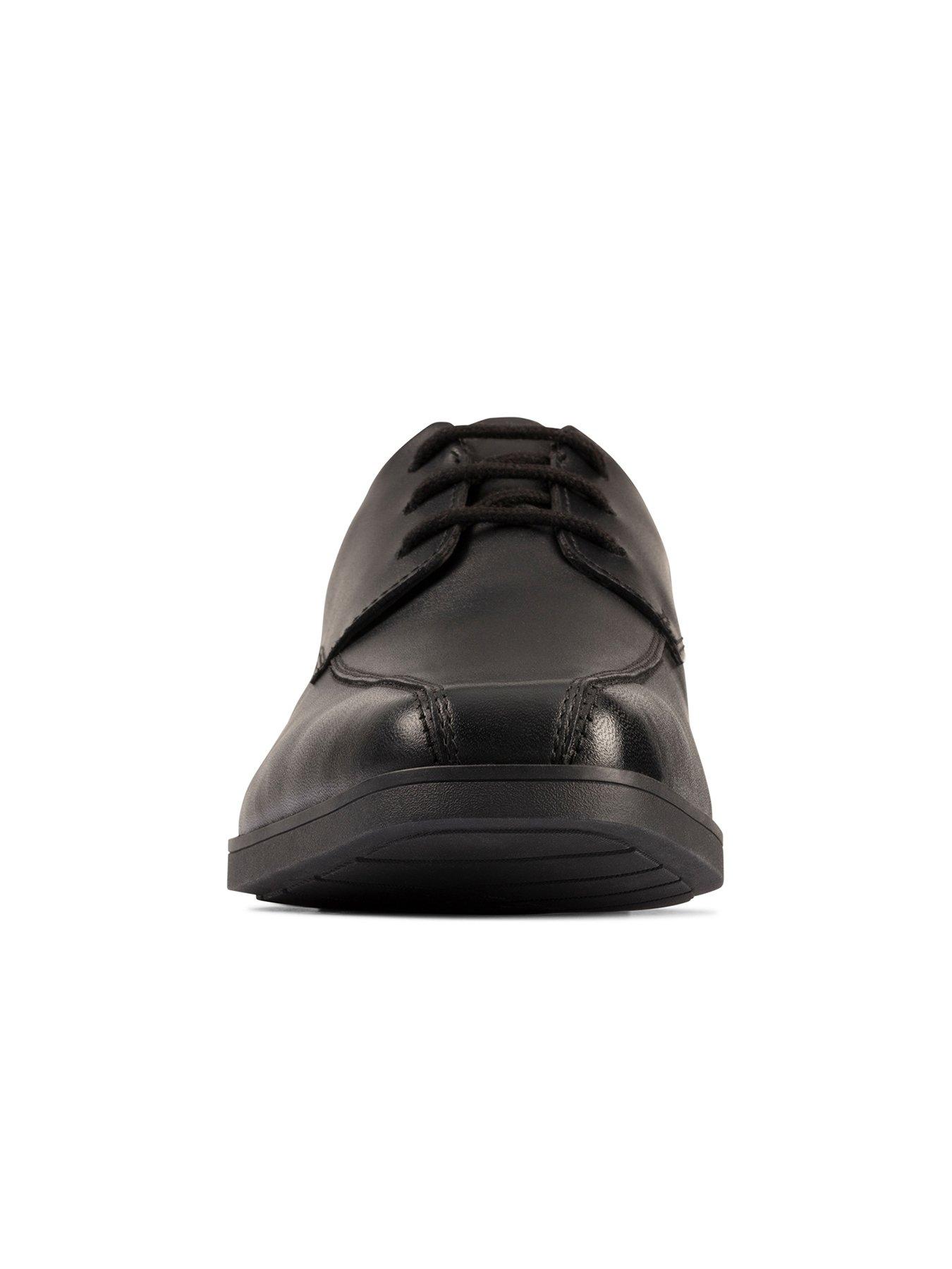 Clarks Youth Scala Step Lace Up School Shoe - Black | very.co.uk