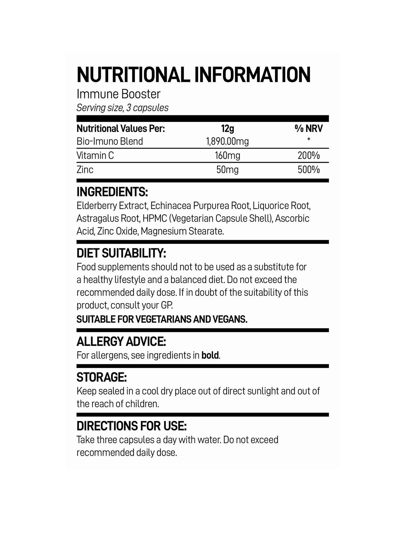 Bio Synergy IMMUNE BOOSTER - 90 Capsules | Very