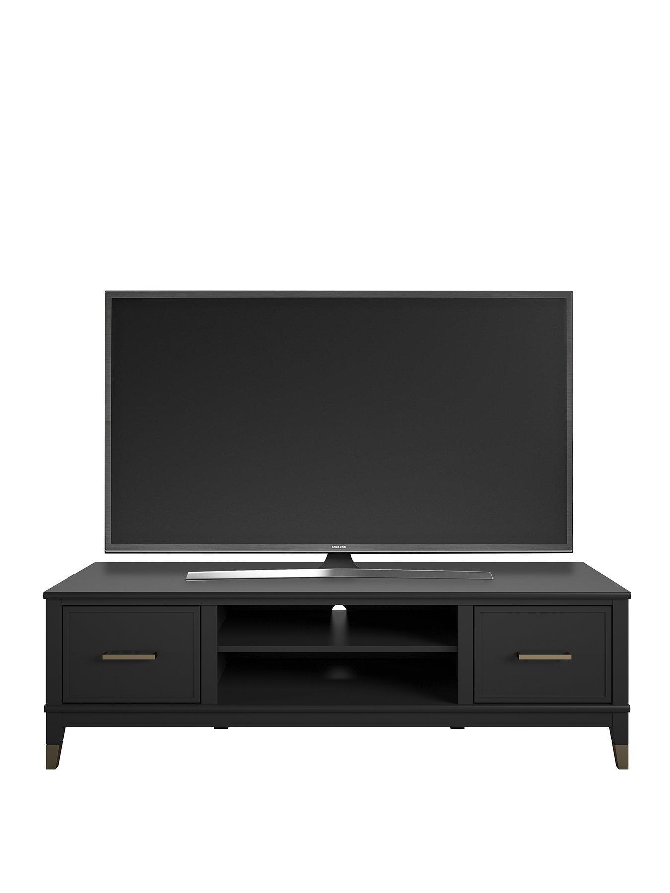 CosmoLiving by Cosmopolitan Westerleigh TV Stand - Black/Gold - Fits up ...