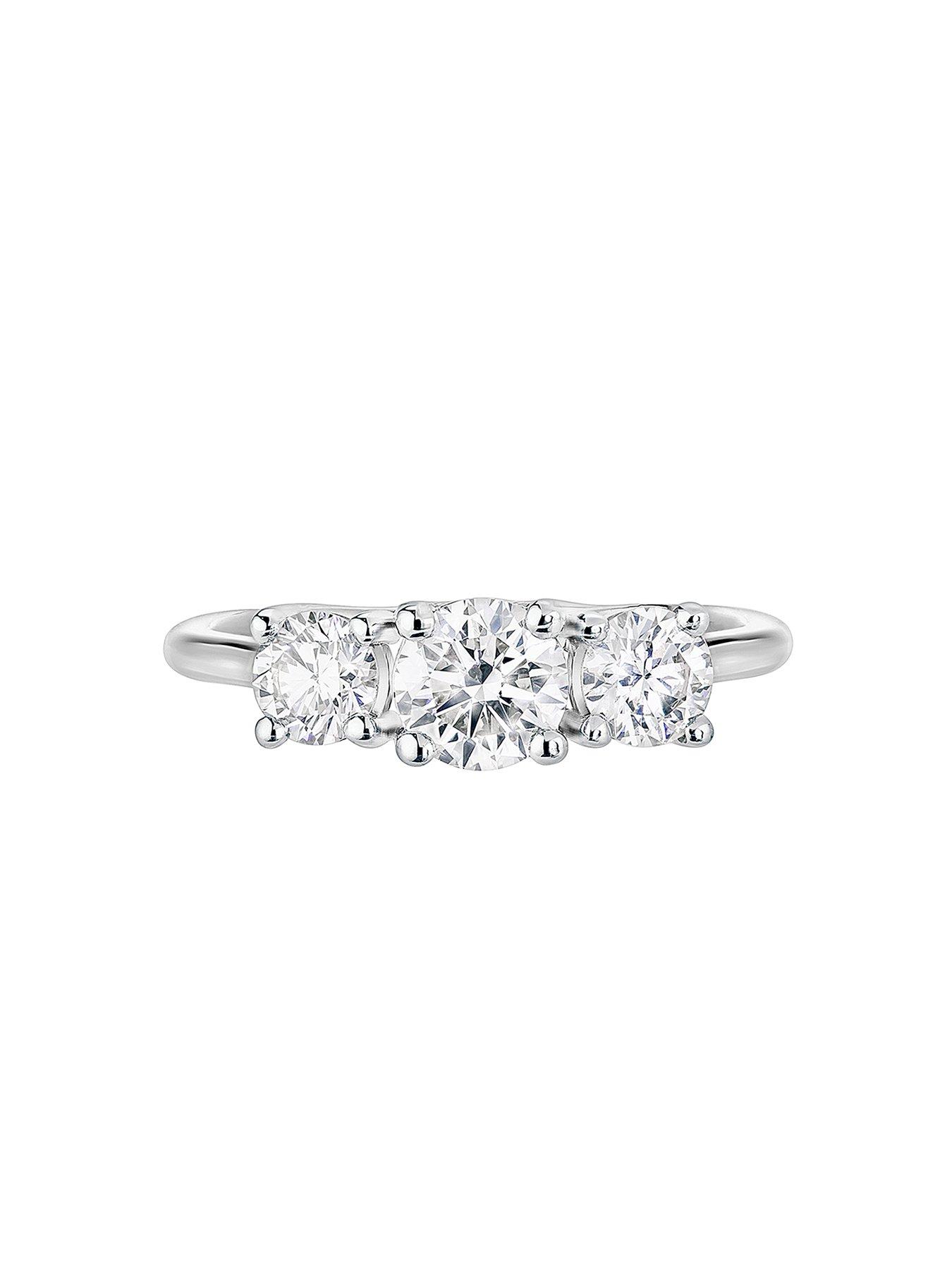 Created Brilliance Audrey Created Brilliance 9ct White Gold 1ct Lab ...