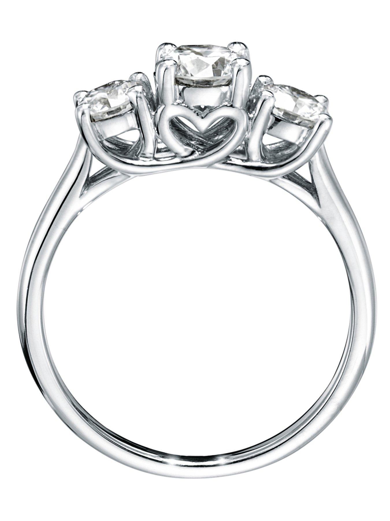 Created Brilliance Audrey Created Brilliance 9ct White Gold 1ct Lab ...
