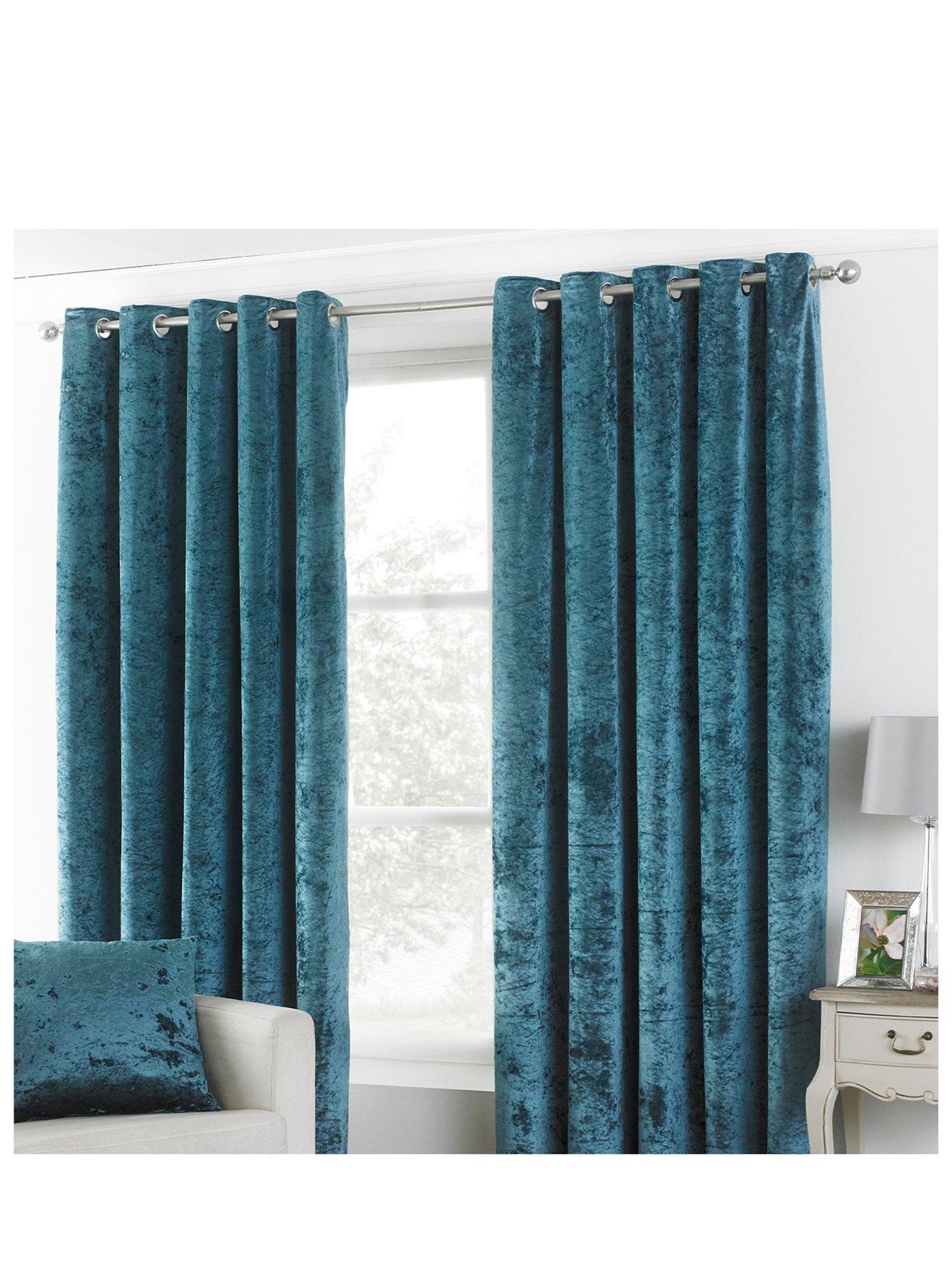 Curtains | Riva Home | Eyelet | Green | Curtains & Blinds | Home ...