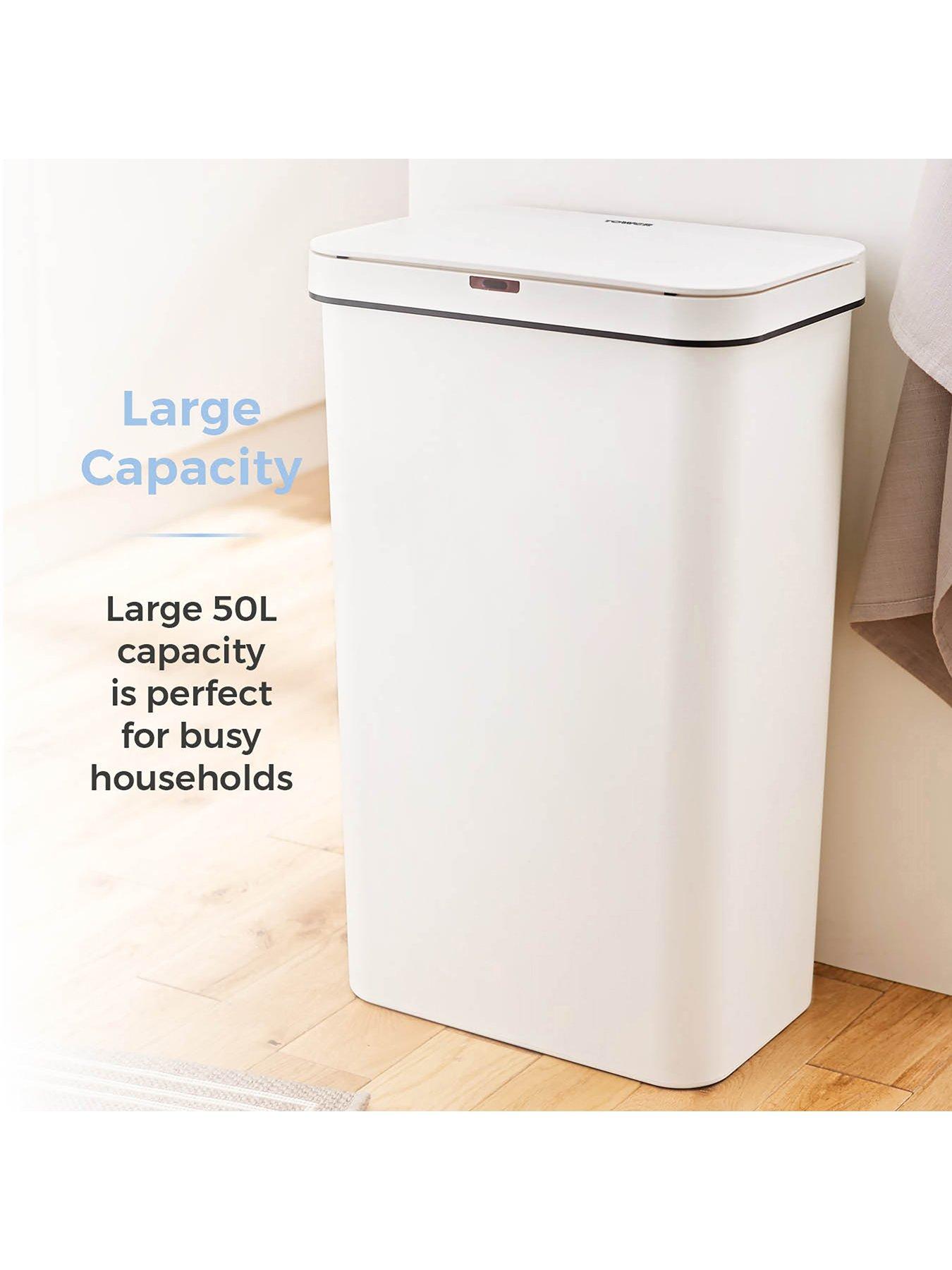 Tower 50-Litre Rectangular Sensor Bin | Very
