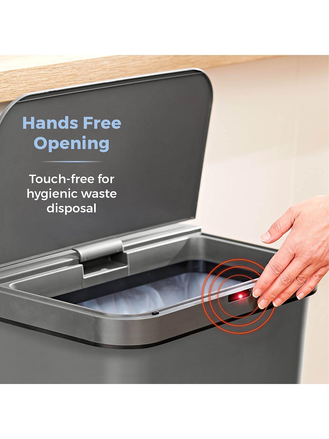 Tower 50-Litre Rectangular Sensor Bin | Very