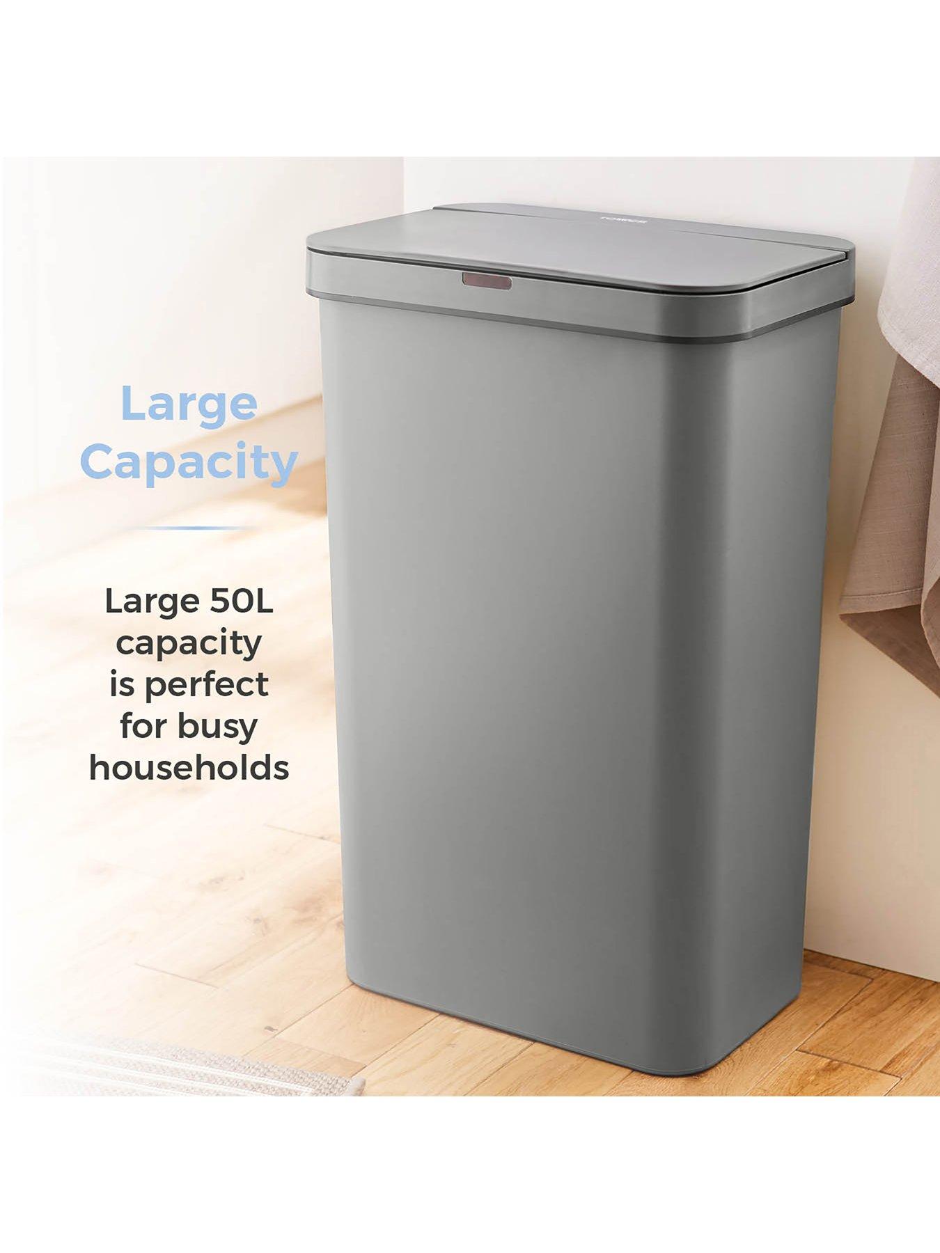 Tower 50-Litre Rectangular Sensor Bin | Very