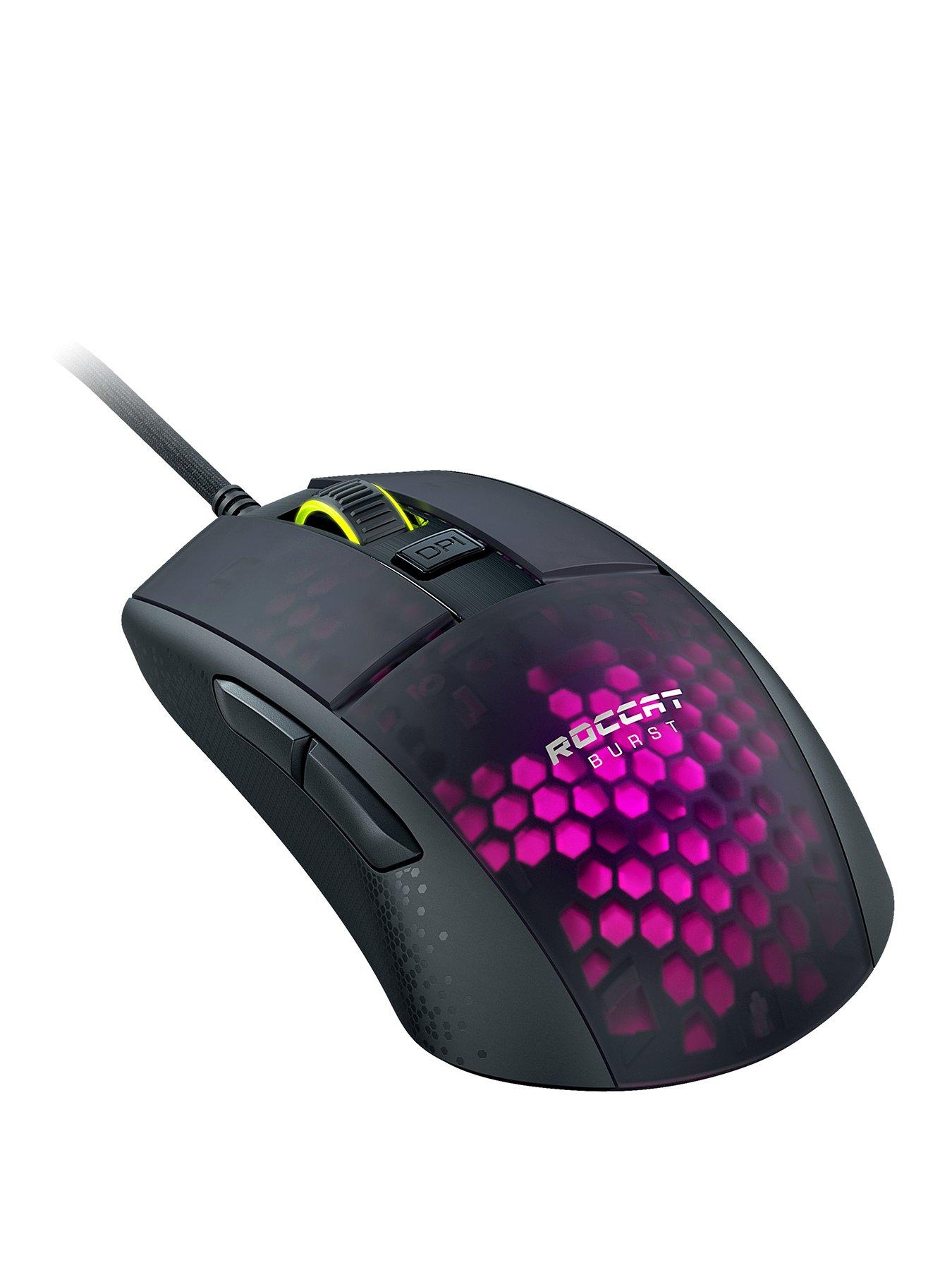 Roccat Burst Pro Optical RGB AIMO Wired Gaming Mouse - Black | Very