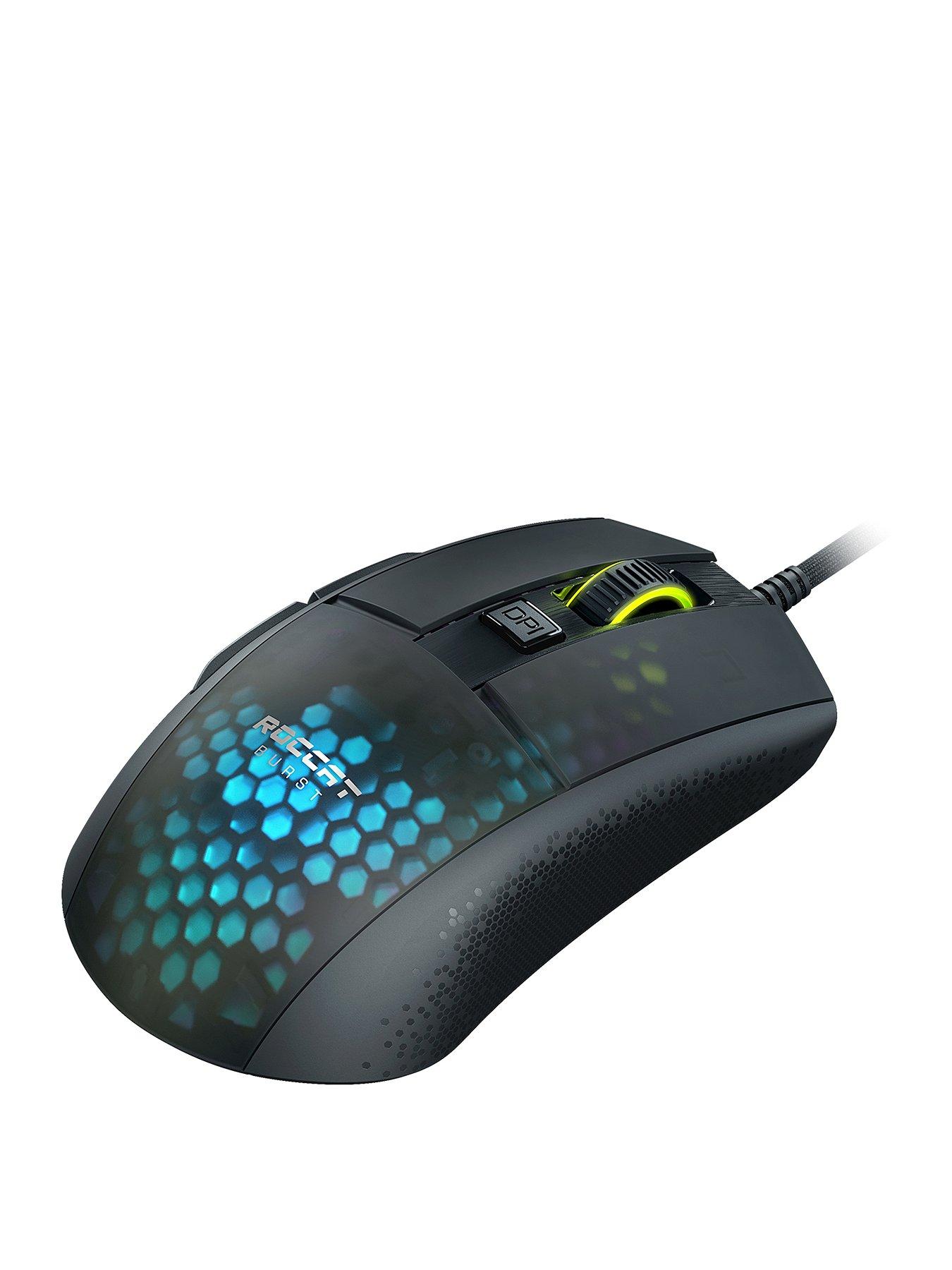 Roccat Burst Pro Optical RGB AIMO Wired Gaming Mouse - Black | Very