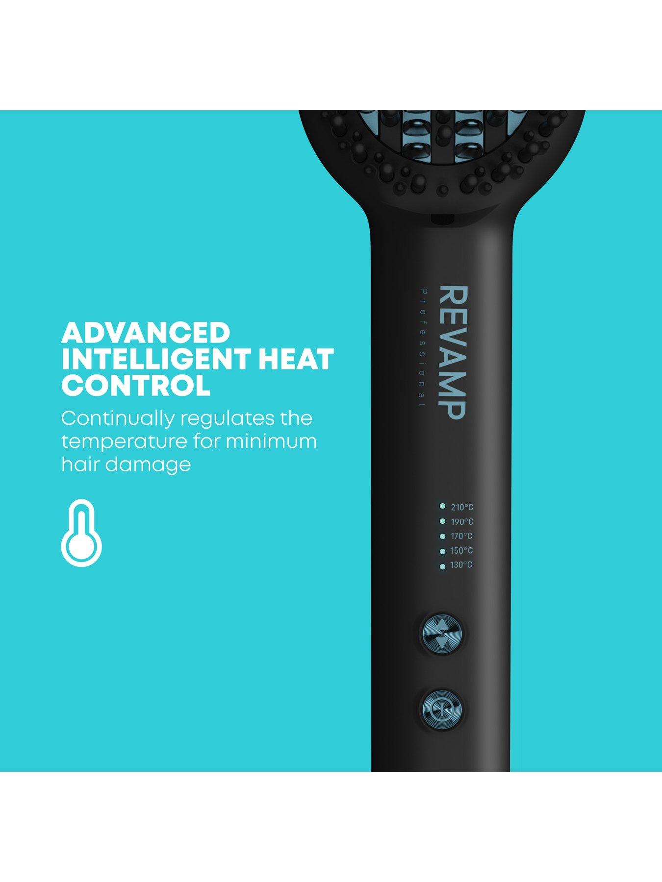 Revamp Deepform Ceramic Straightening Hot Brush | Very.co.uk