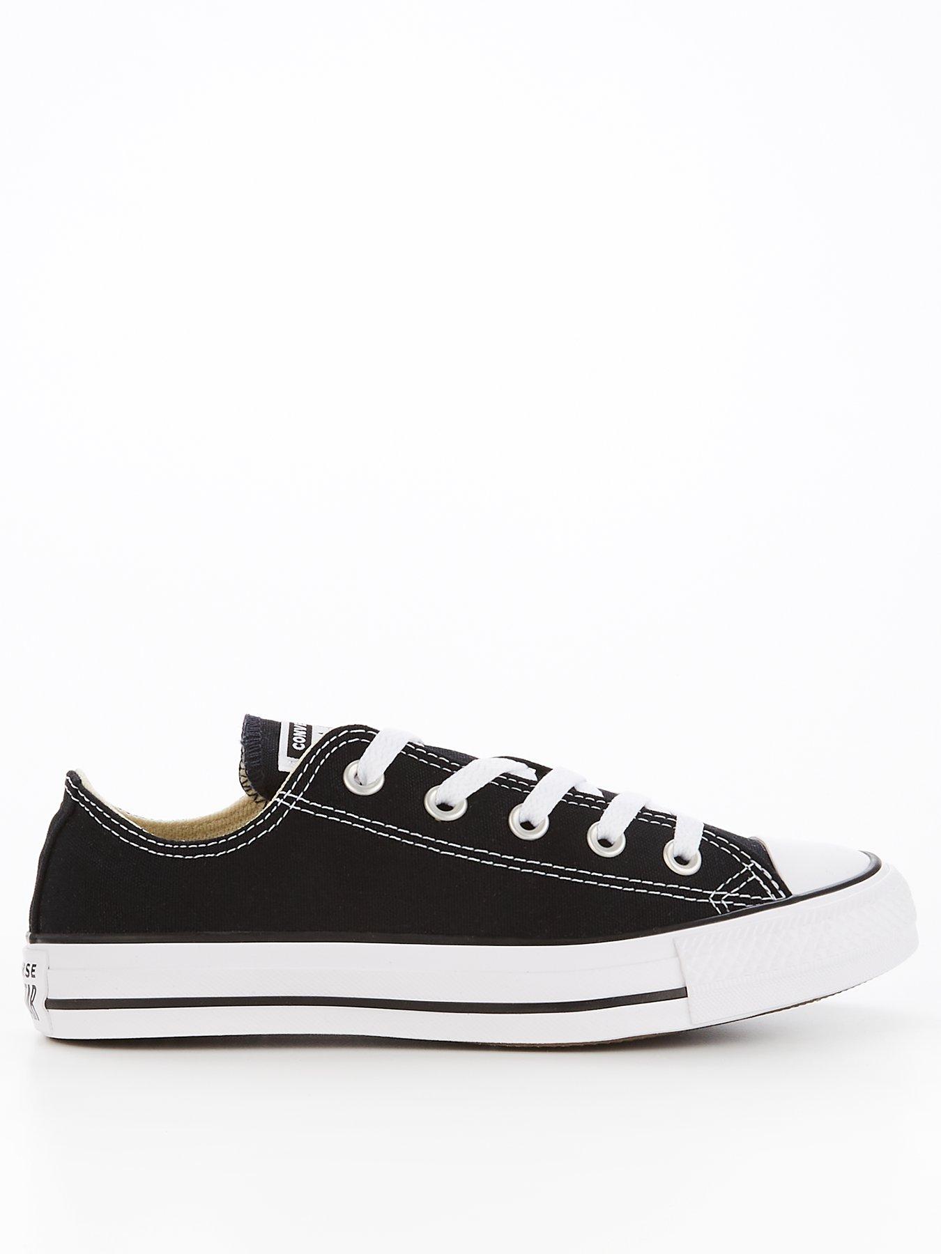 Converse Leather Ox Trainers Black Very