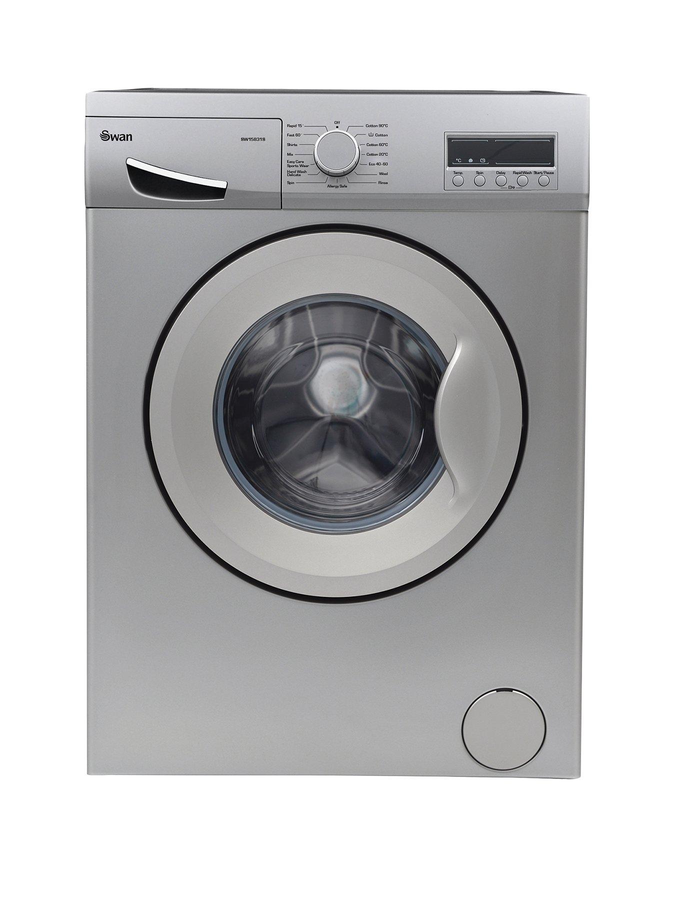 Swan Sw15831s 8Kg Load, 1200 Spin Washing Machine - Silver | Swan | US