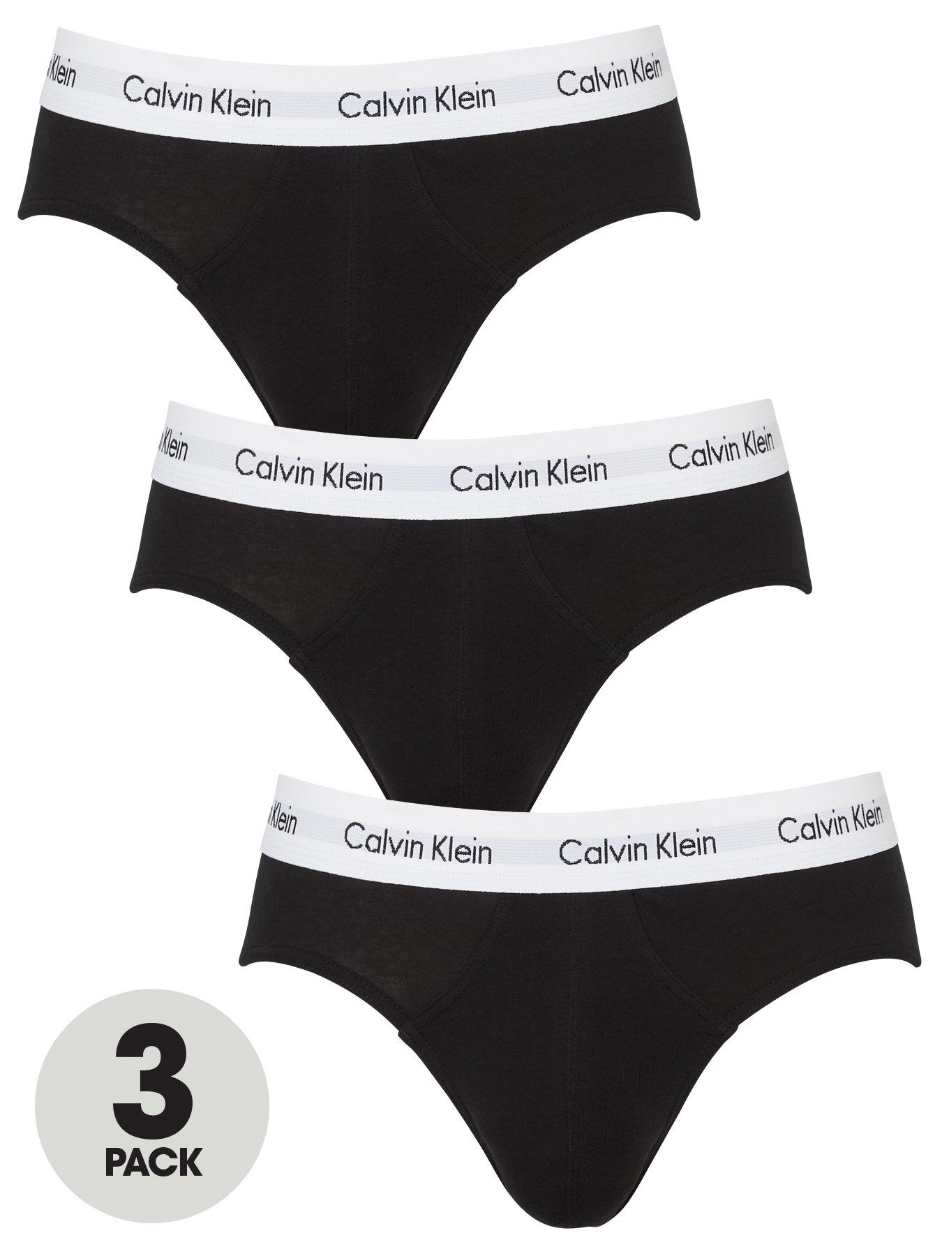 Calvin Klein 3 Pack Briefs - Black | Very
