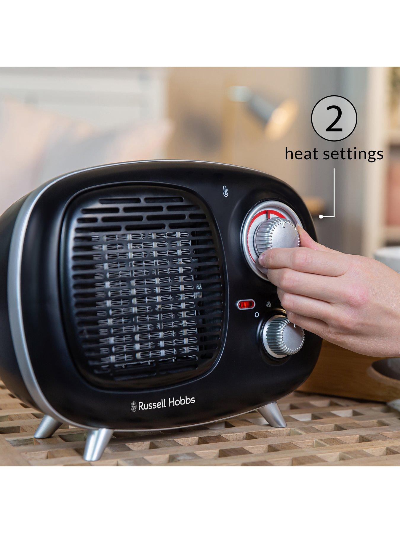 Russell Hobbs Retro PTC Heater RHRETPTC2001B | Very