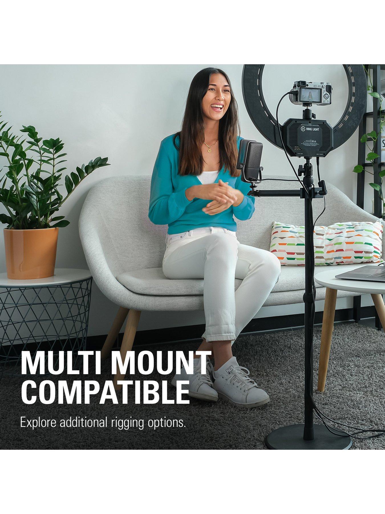 Elgato Ring Light, Edge-Lit LED, 2500 Lumens, Max Height 74 cm / 29 in ...