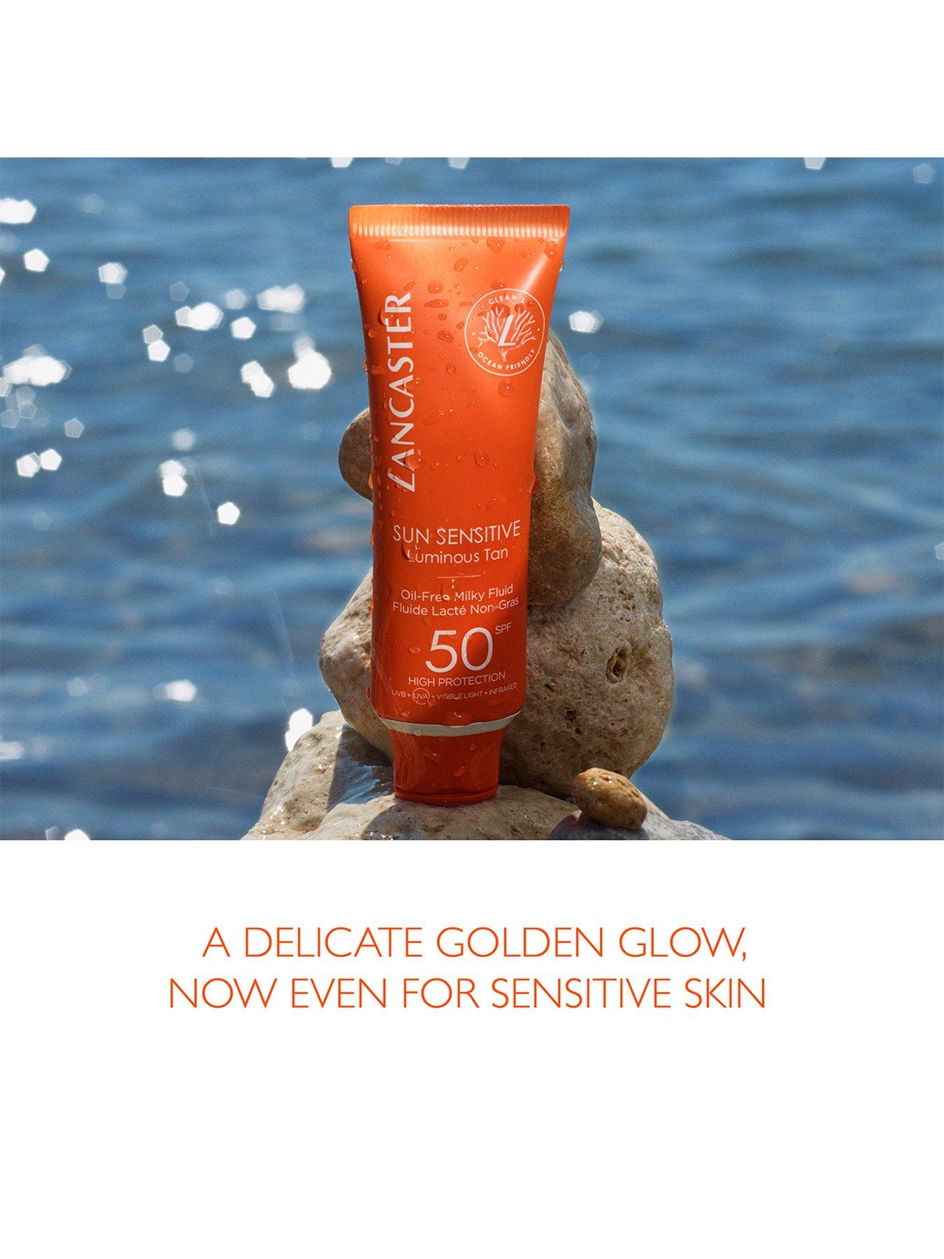 Sun Sensitive Oil Free Milky Face Fluid Sunscreen Sun Protection Cream SPF50 50ml