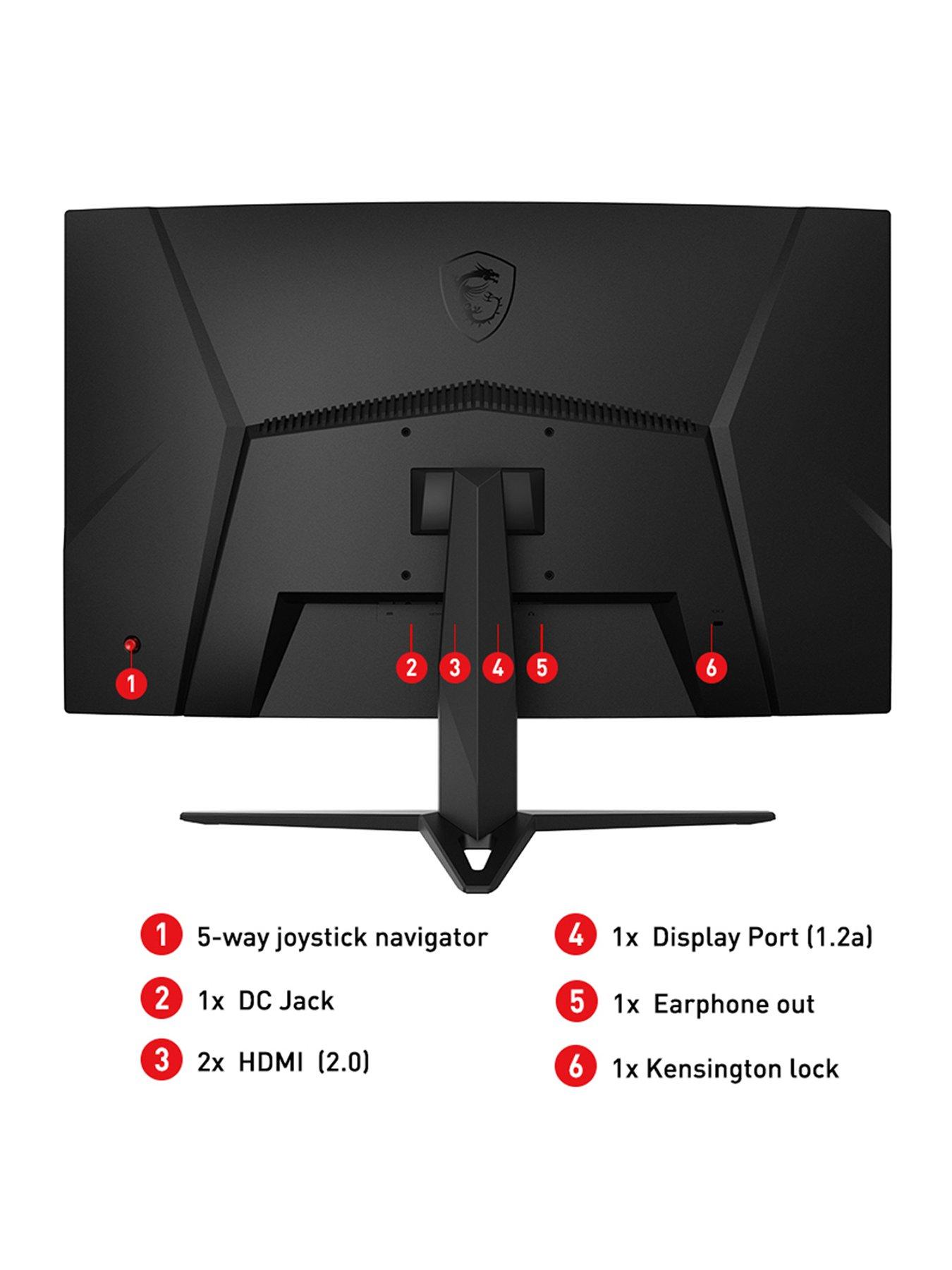 MSI Optix G32CQ4 31.5 inch Quad HD Curved Gaming Monitor - 1ms, 165Hz ...