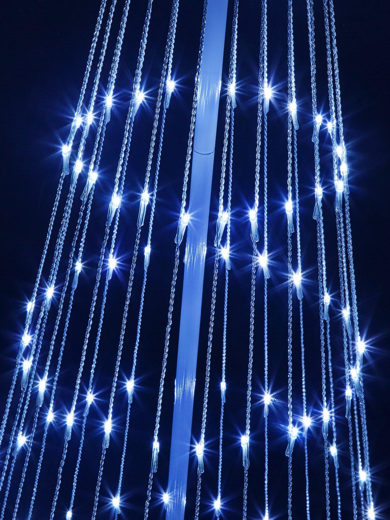 Very Home 6ft White Waterfall LED Outdoor Christmas Tree Light | Very