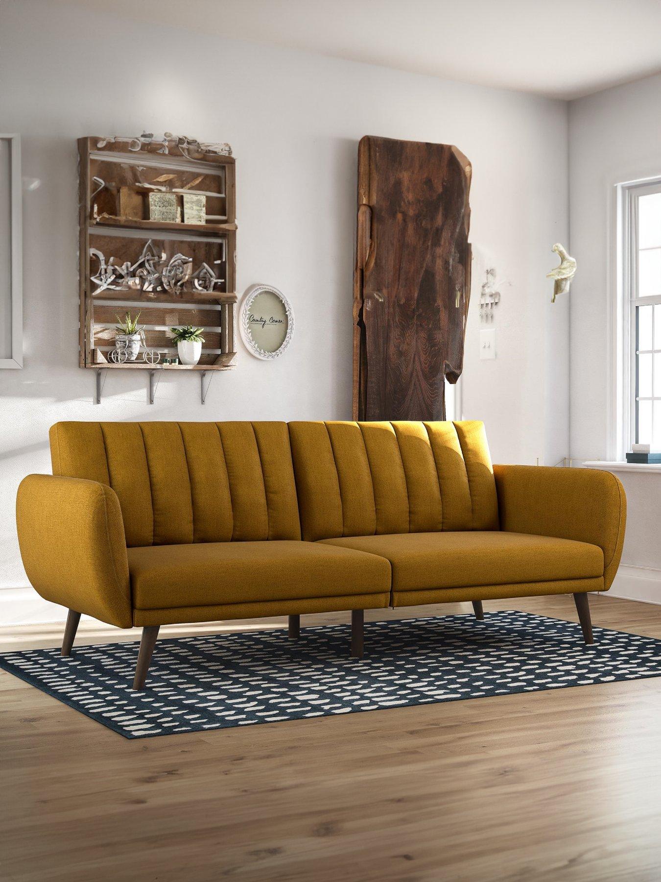 Sofas | Novogratz | Ready Made | Yellow | Fabric Sofas | Sofas ...