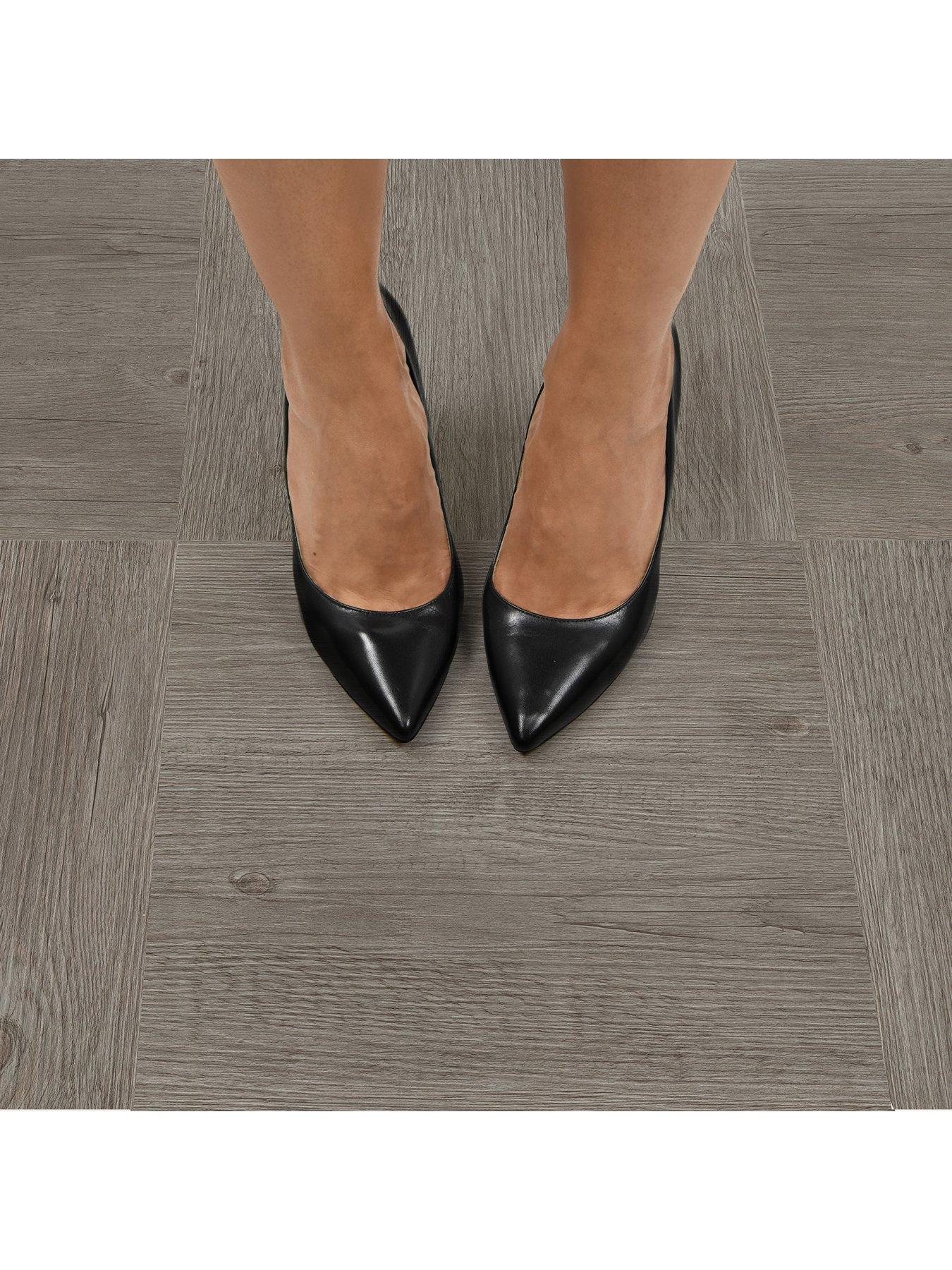 Floor Pops Pack of 10 Ashwood Peel & Stick Floor Tiles | Very