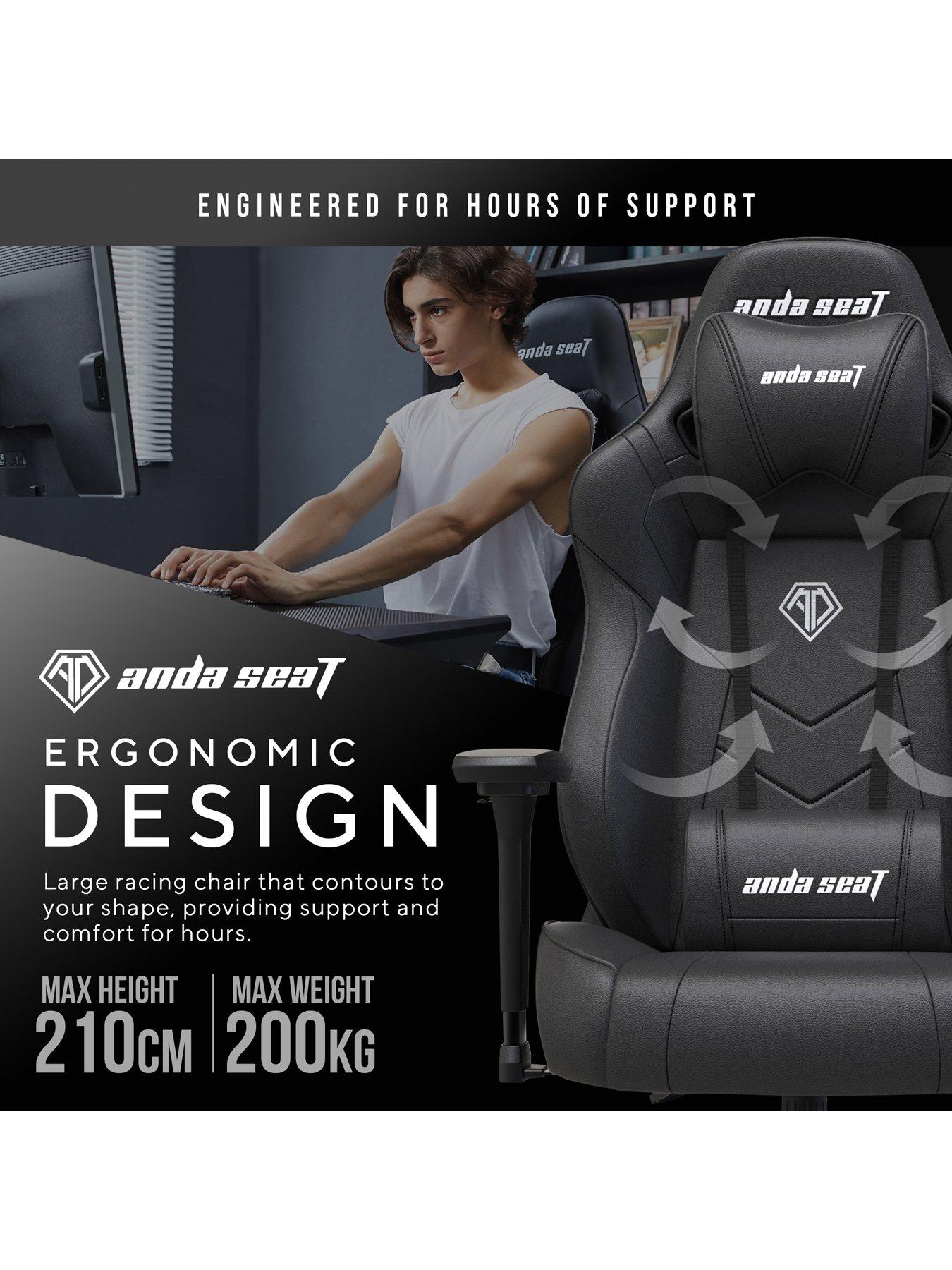 Andaseat anda seaT Dark Demon Premium Gaming Chair Black Very