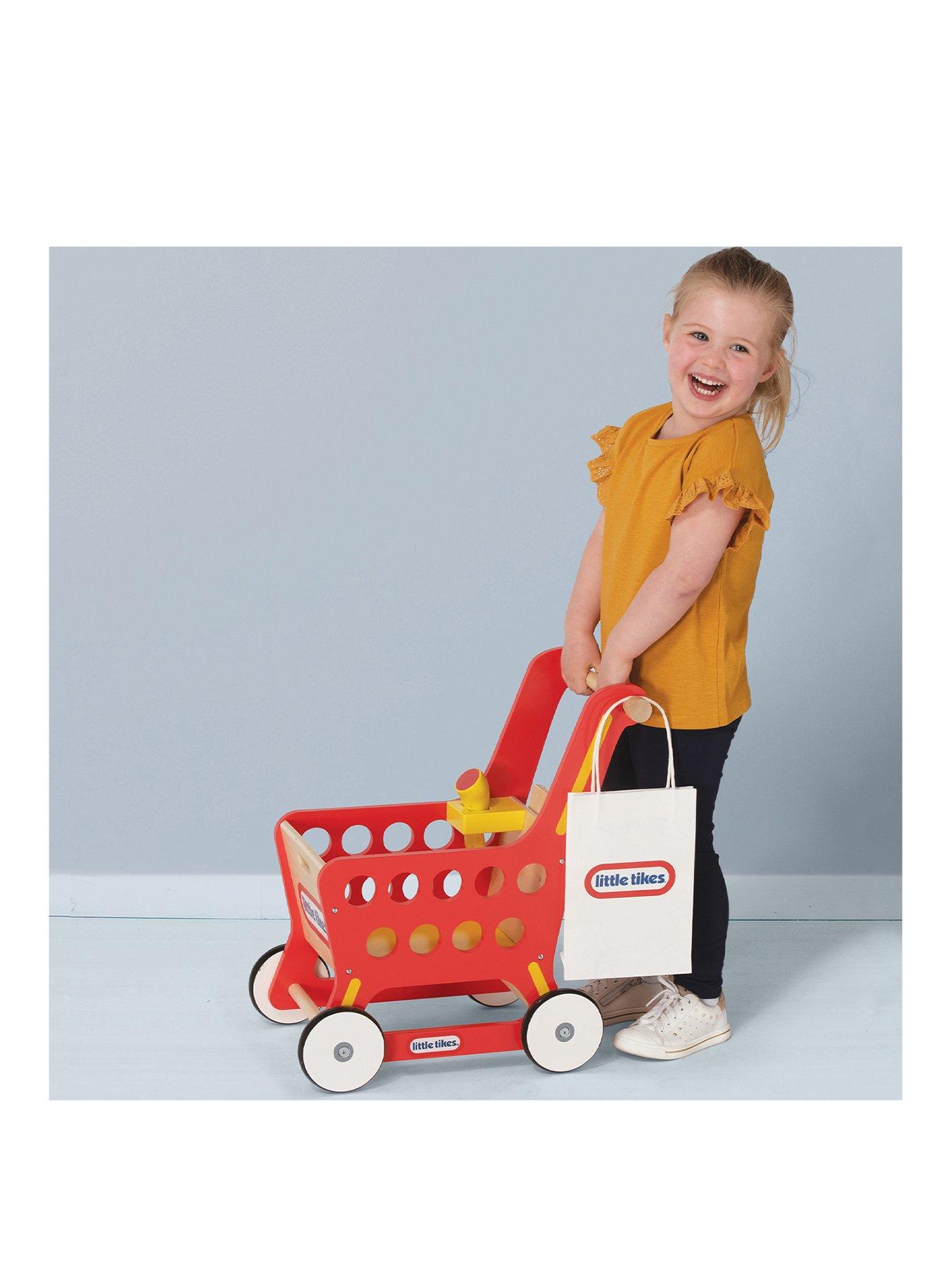 Little Tikes Wooden Shopping Trolley | Very.co.uk