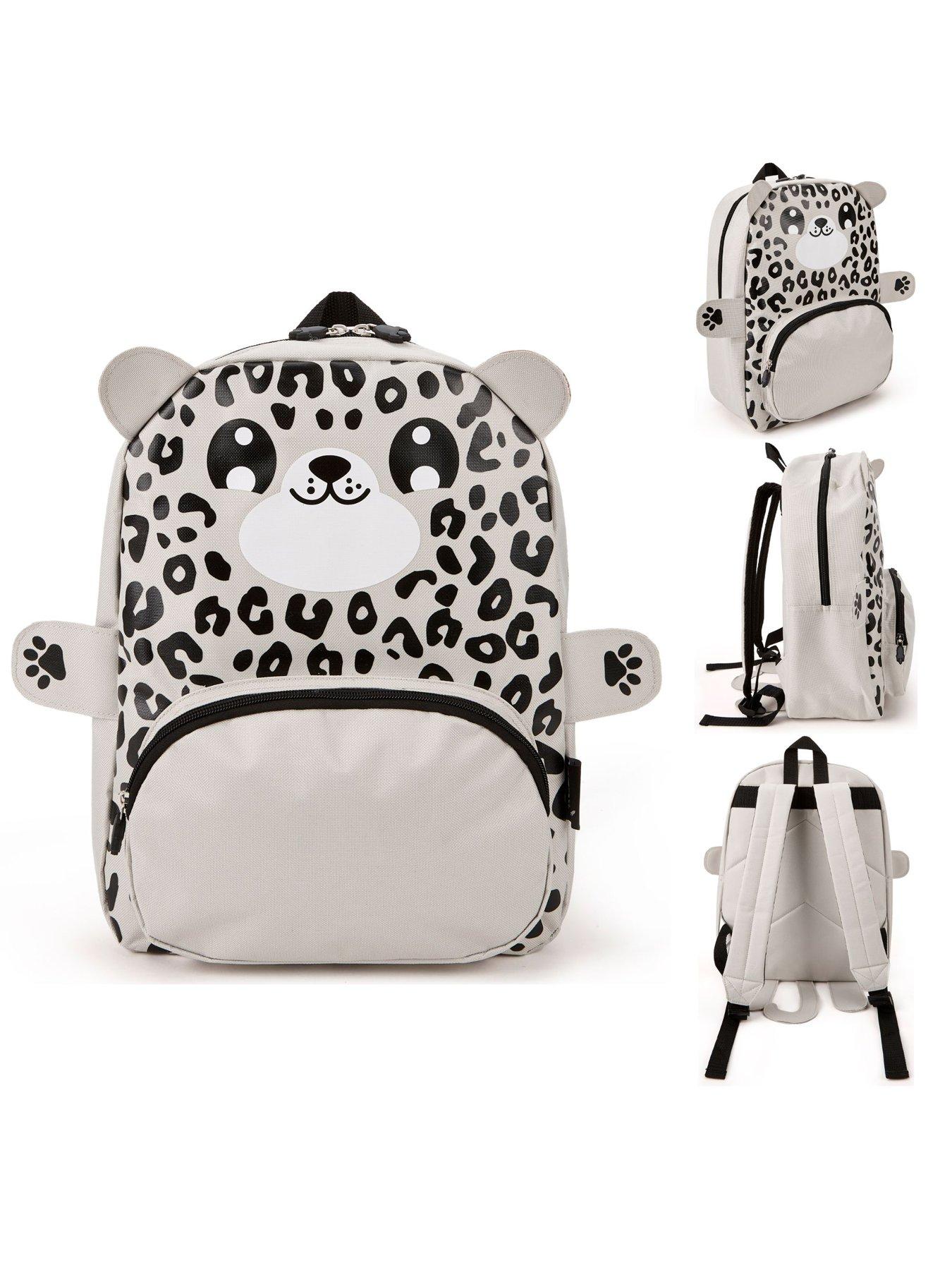 Snow Leopard Backpack, Lunchbag & Pencil Case Set | very.co.uk