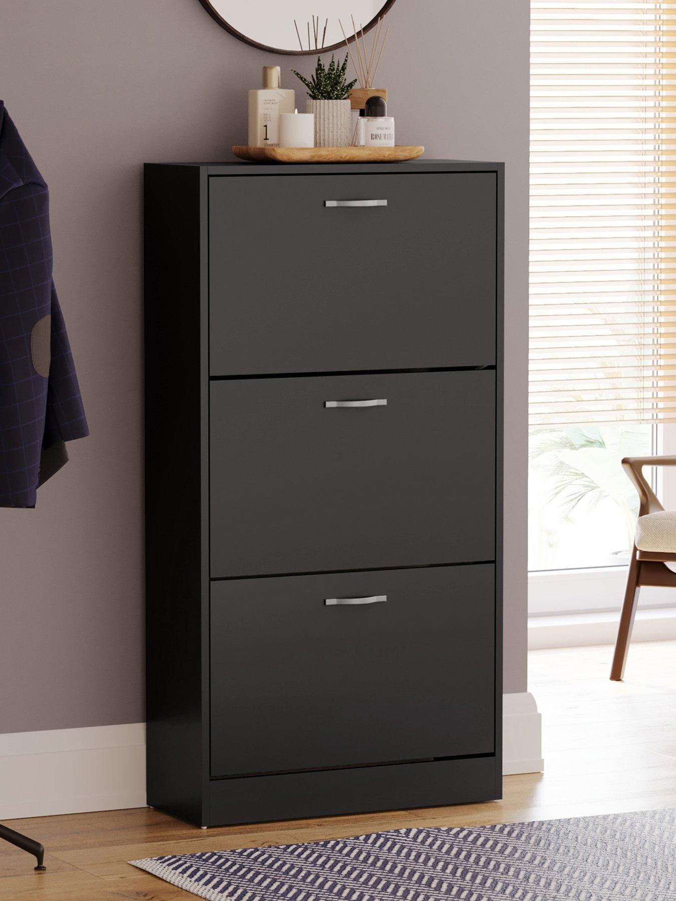 Vida Designs Shay 3 Drawer Shoe Cabinet | Very