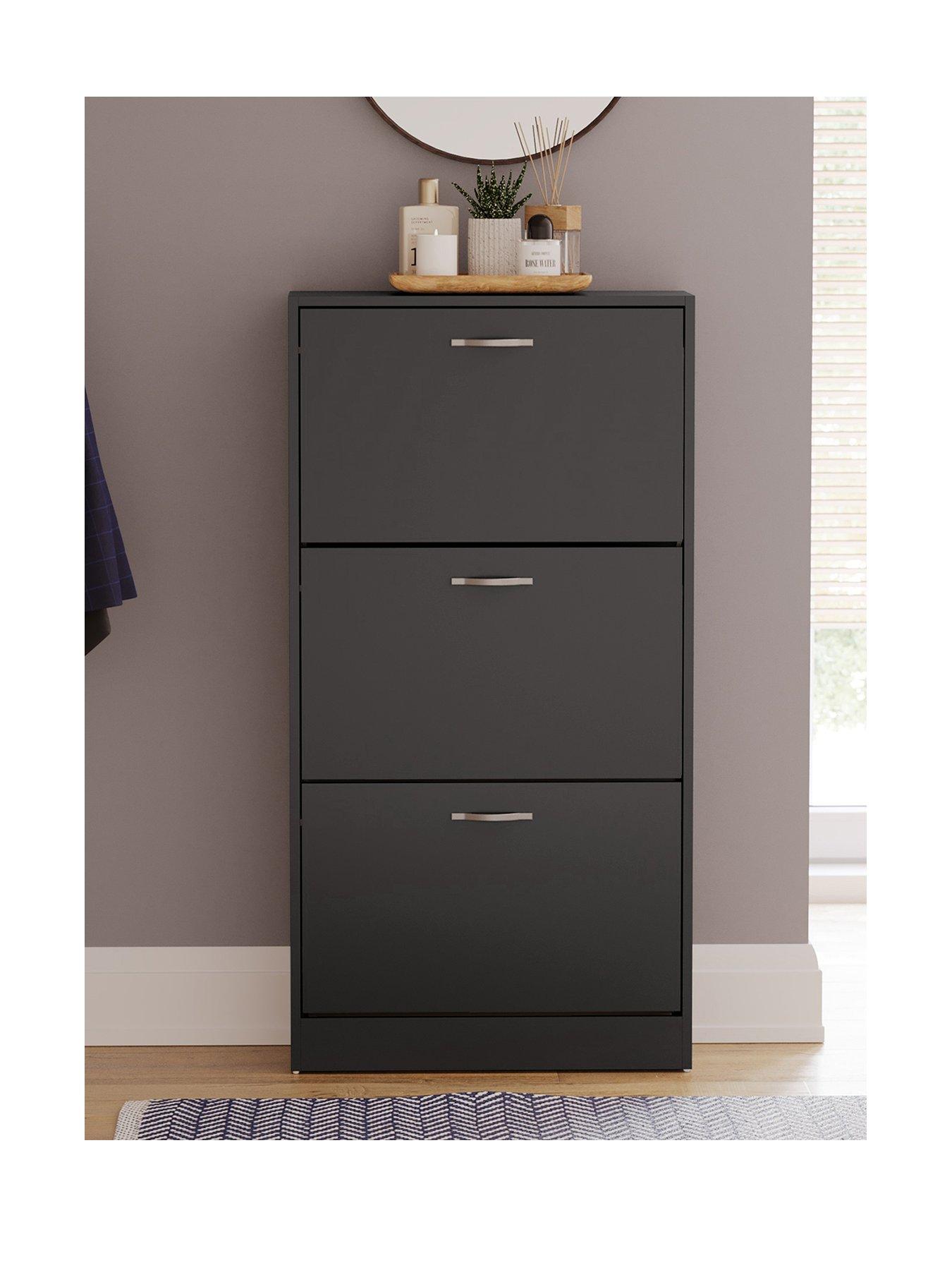 Vida Designs Shay 3 Drawer Shoe Cabinet | Very