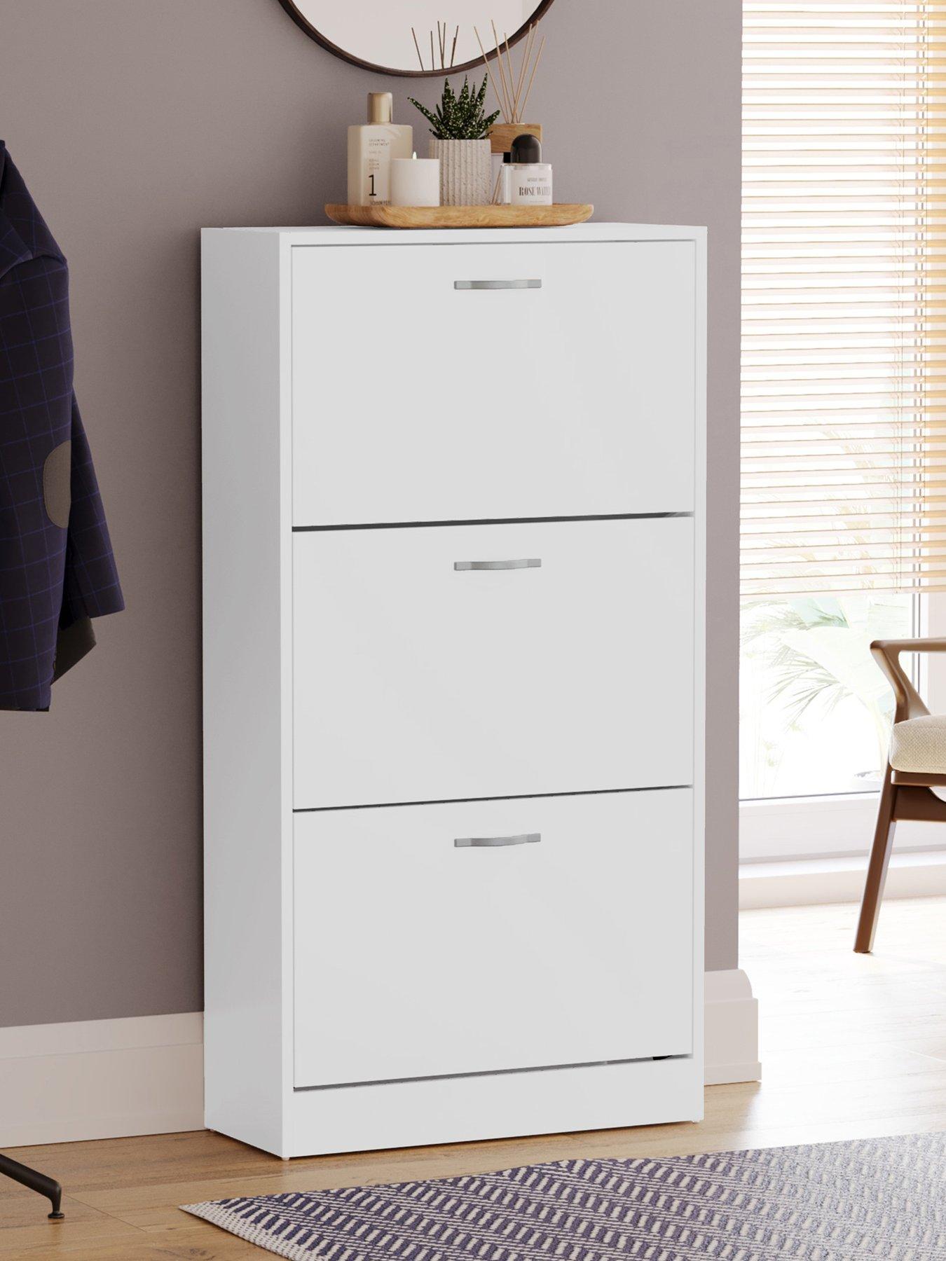 Vida Designs Shay 3 Drawer Shoe Cabinet | Very