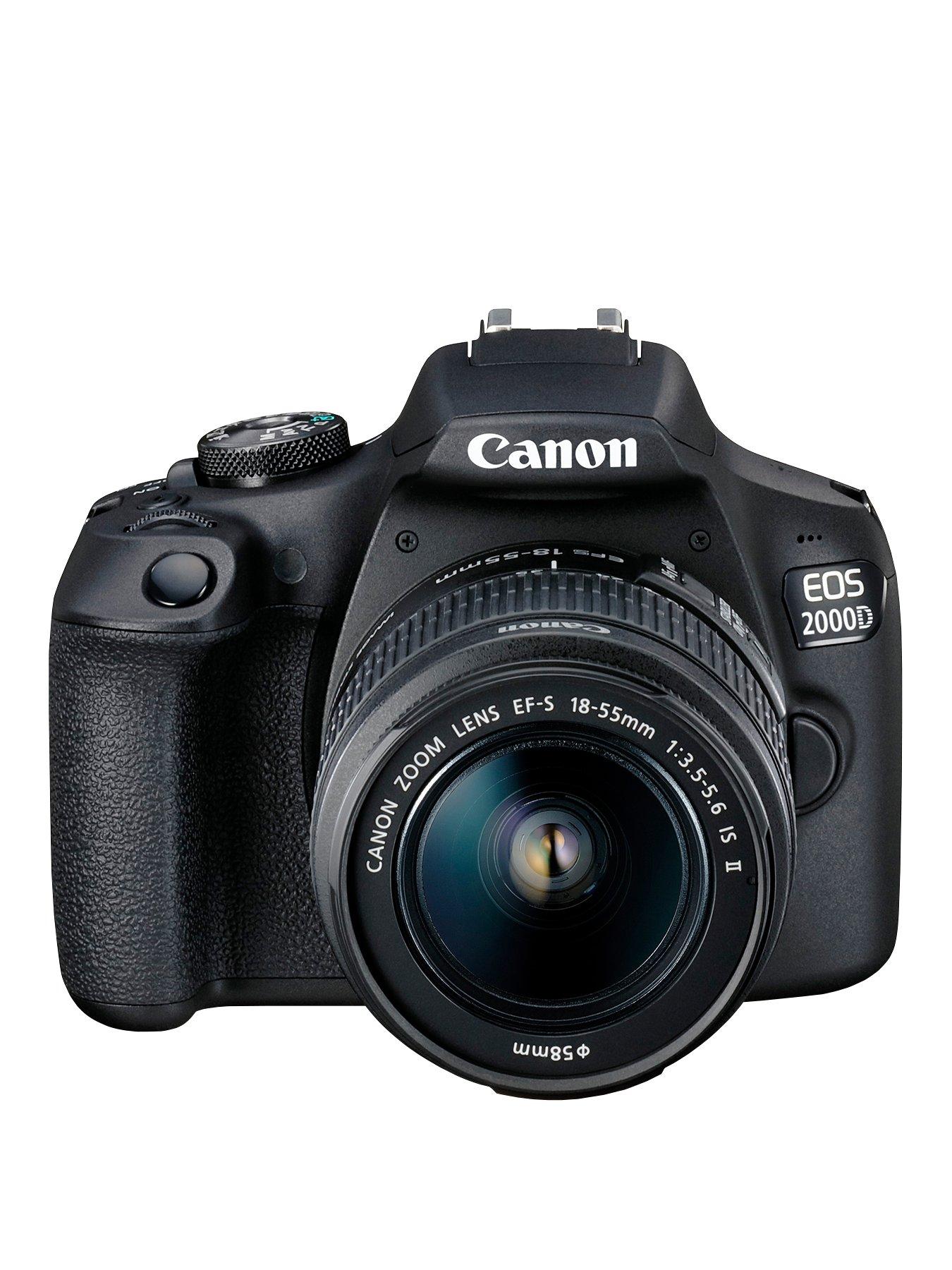 Canon EOS 2000D DSLR Camera + EF-S 18-55mm IS Lens + SB130 Shoulder Bag ...