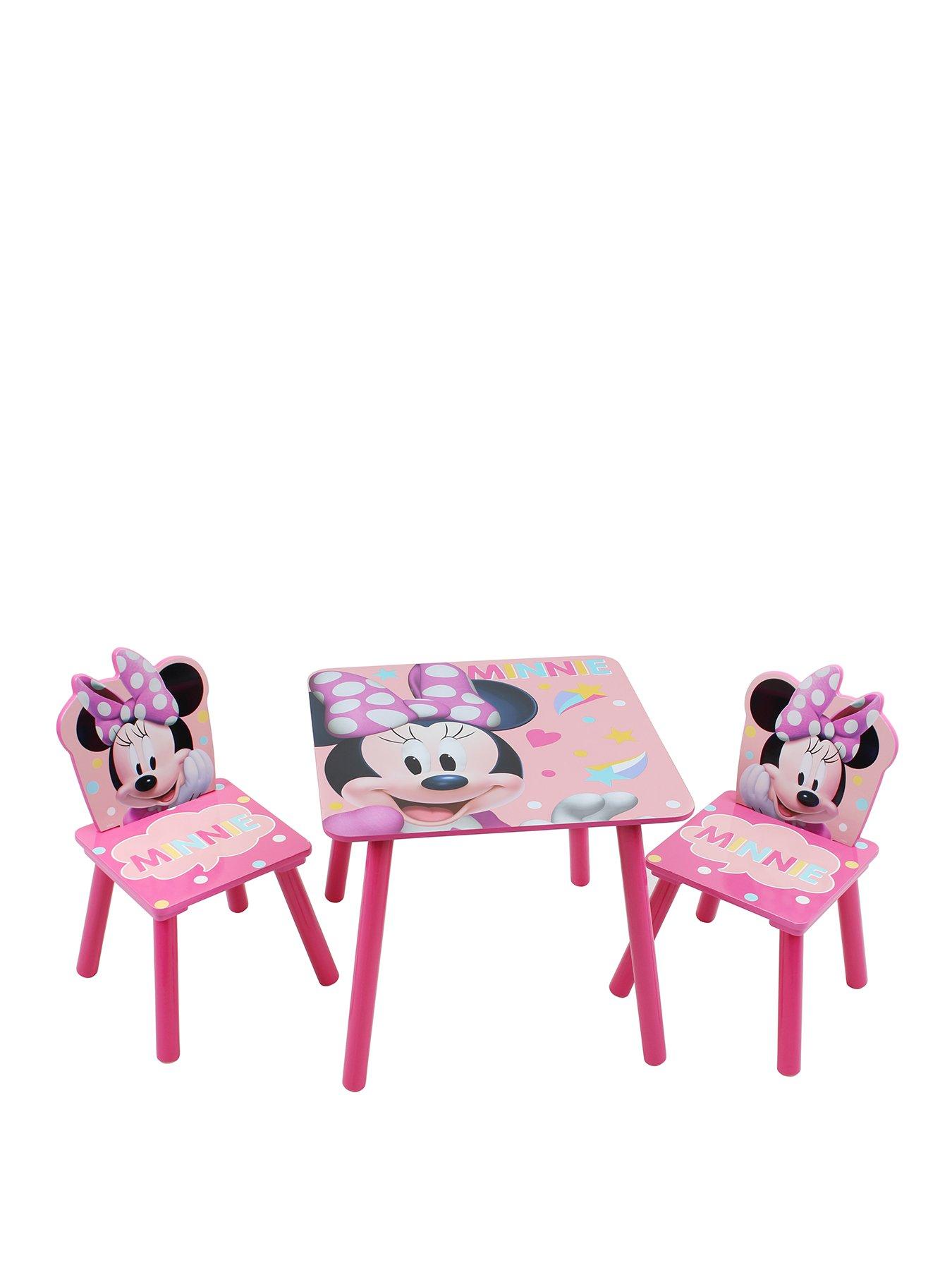Minnie Mouse Wooden Table And 2 Chair Set | very.co.uk
