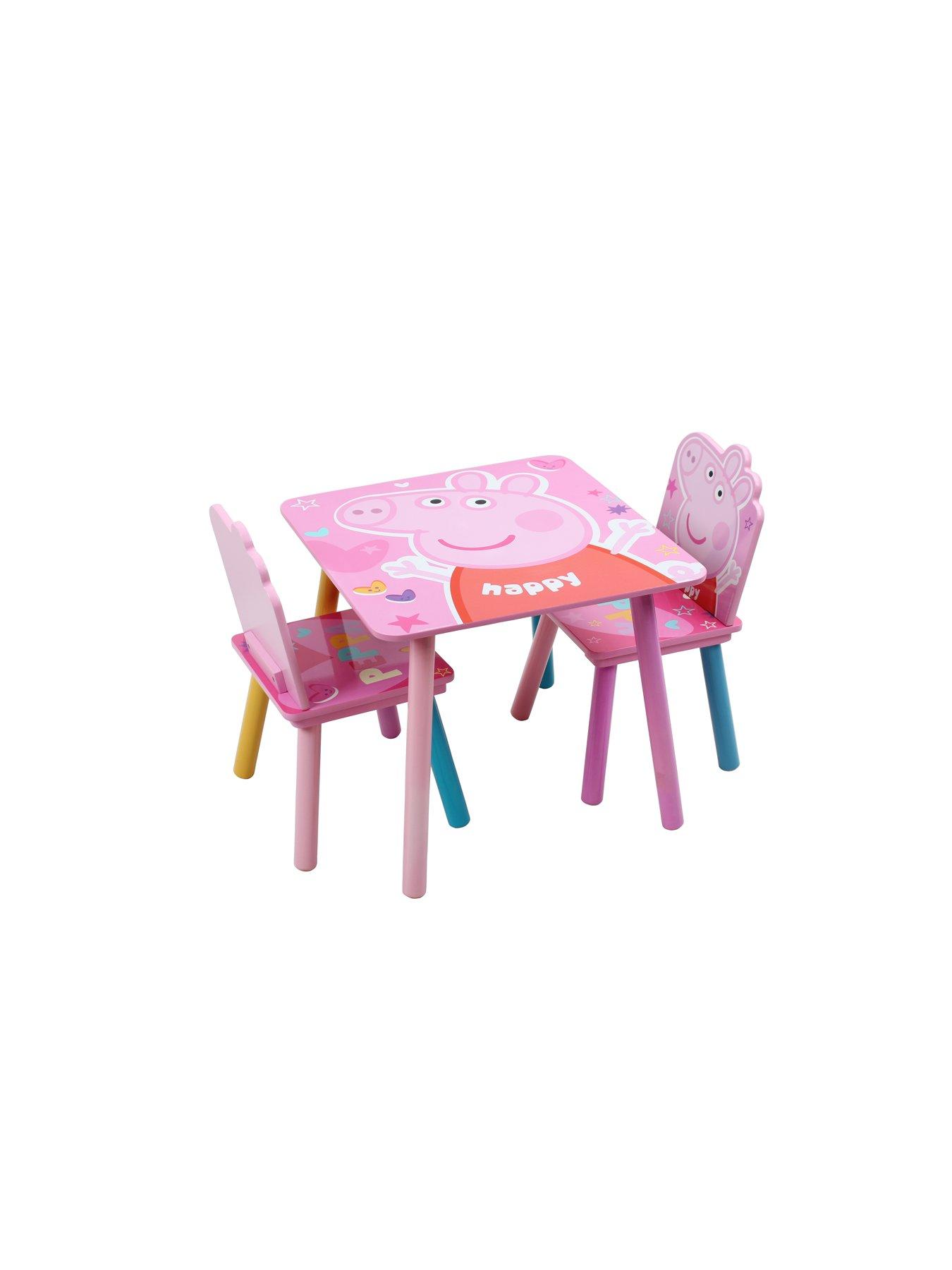 Childrens table and chairs peppa pig store