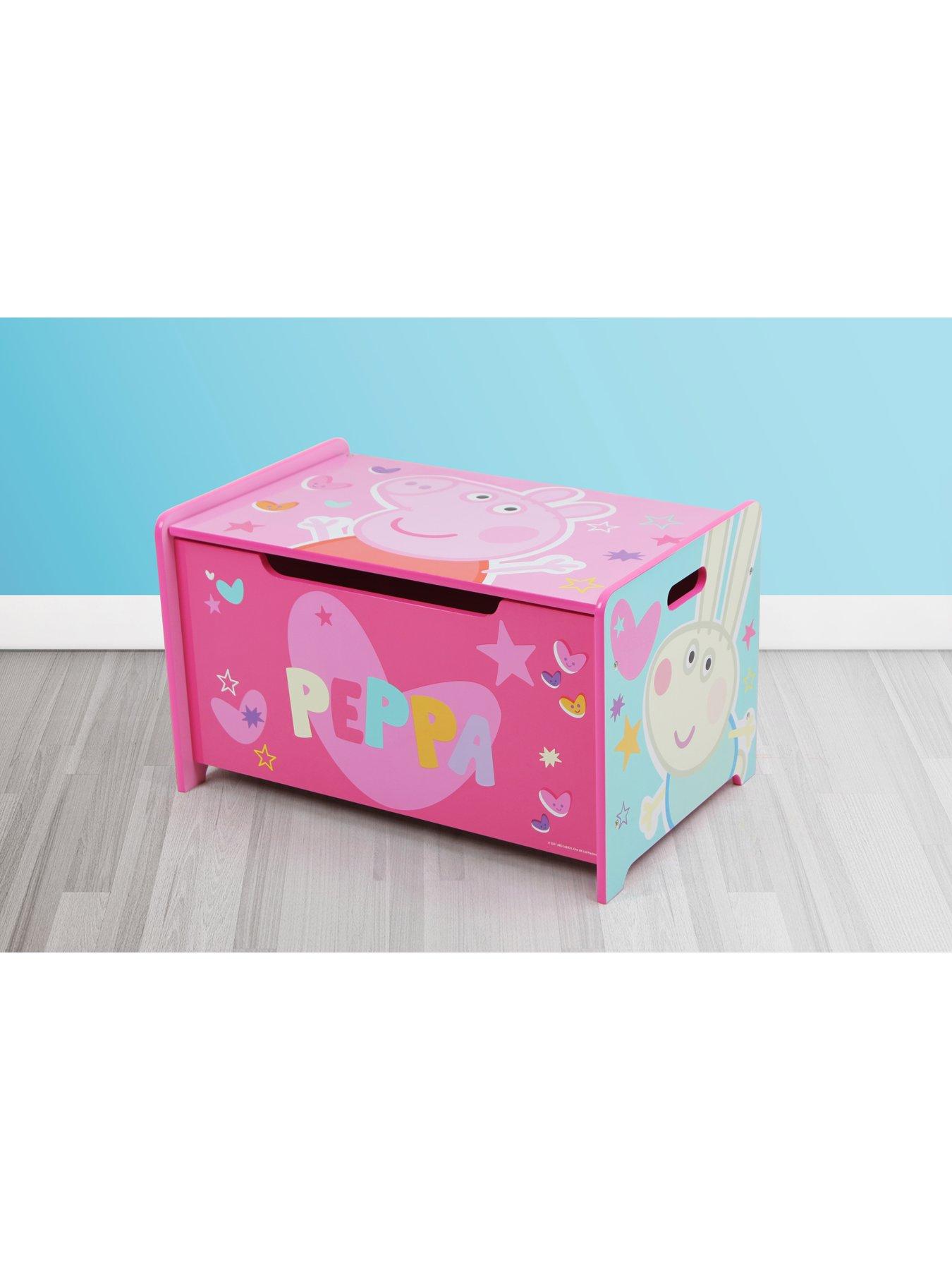 Peppa Pig Deluxe Wooden Storage Box/bench | very.co.uk