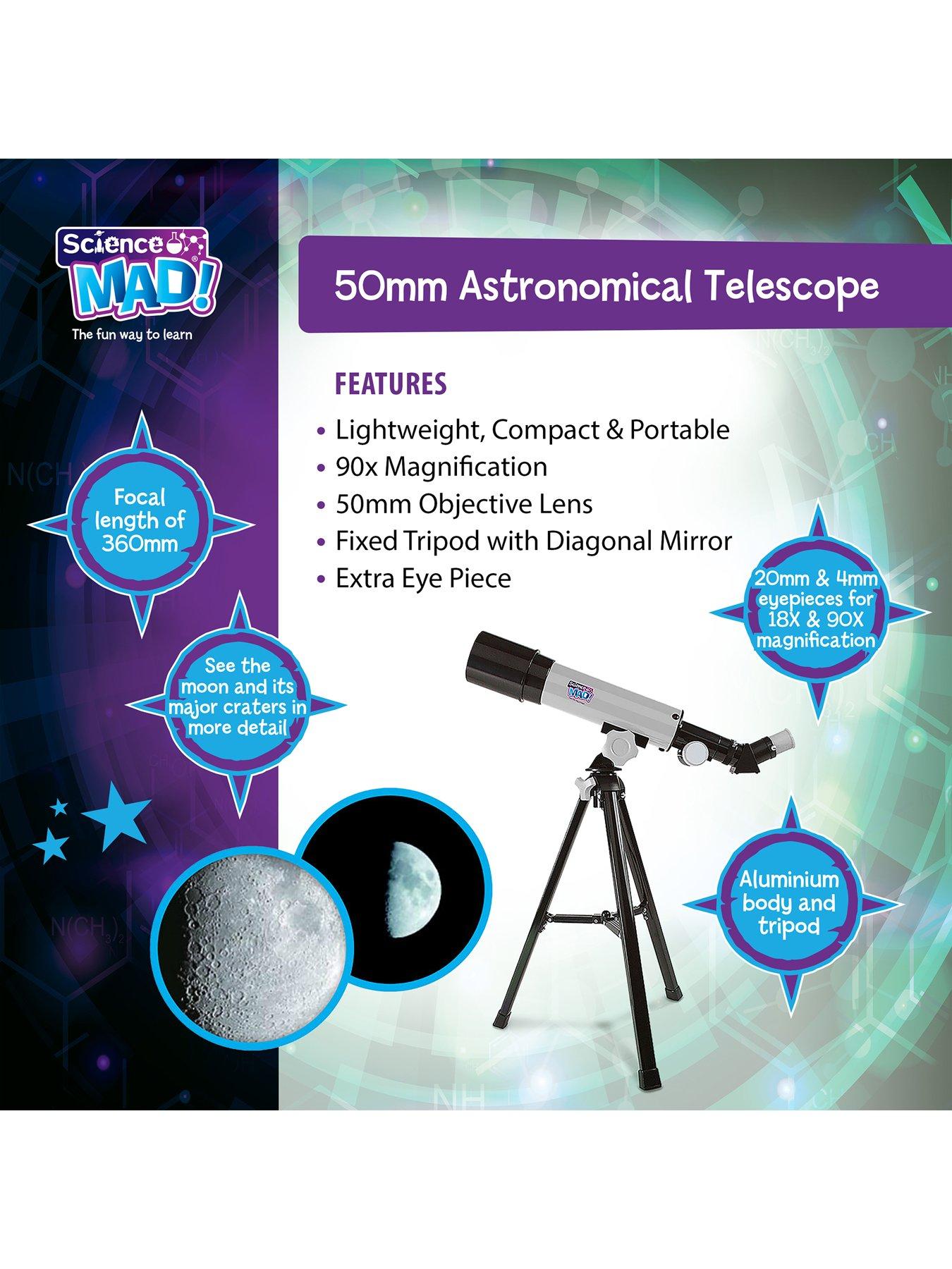 Science Mad 50mm Astronomical Telescope | Very