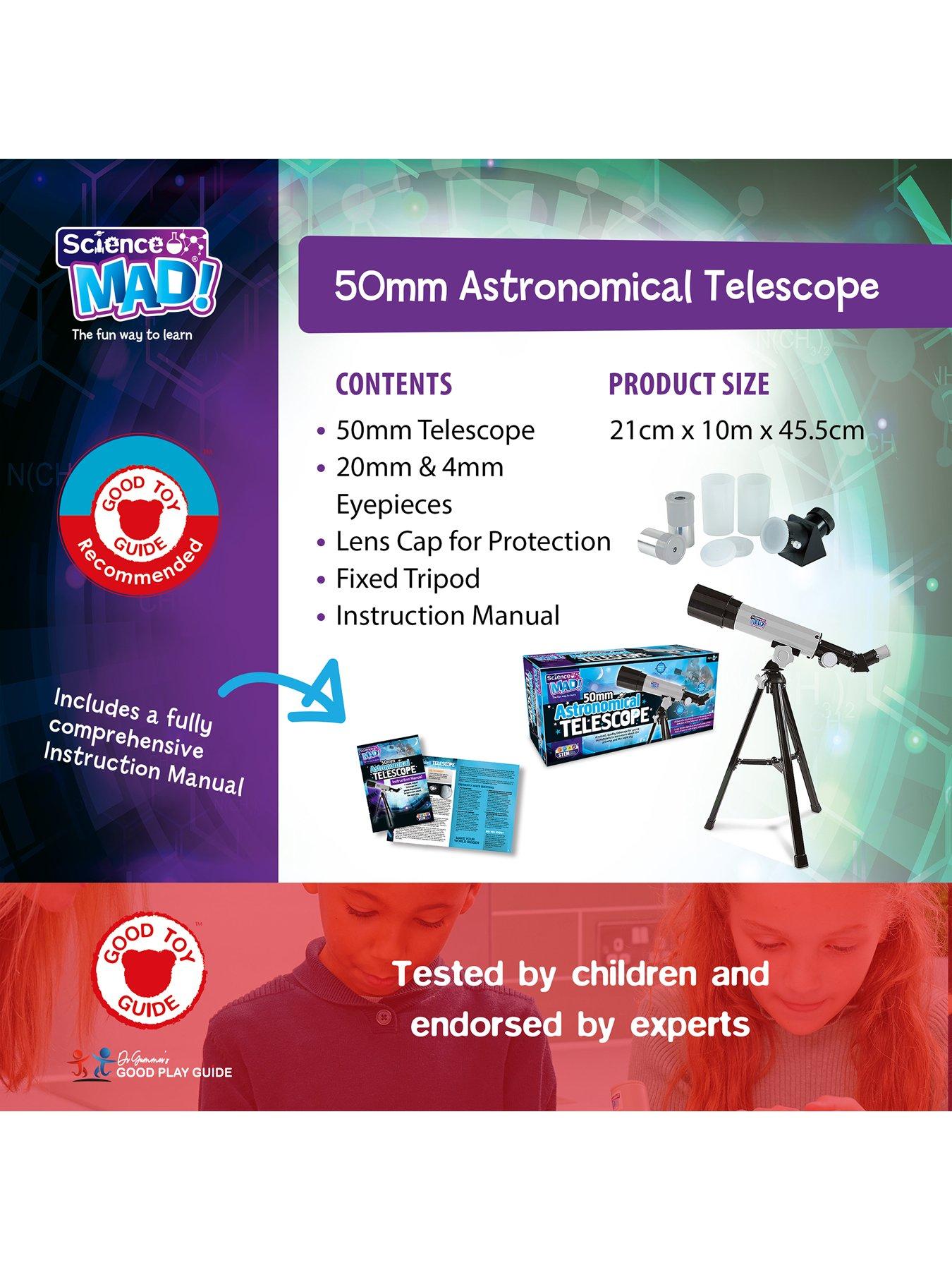 Science Mad 50mm Astronomical Telescope | Very
