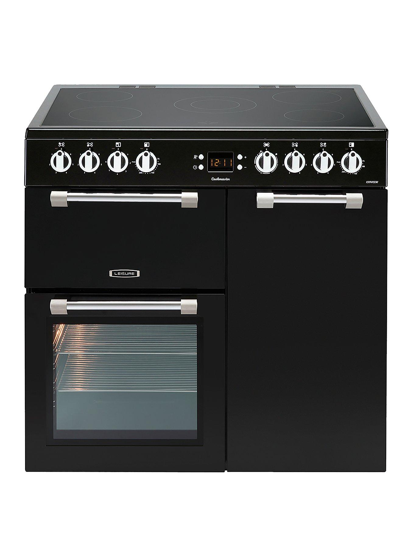 Leisure CK90C230K 90cm Wide Cookmaster Electric Range Cooker - Black | Very