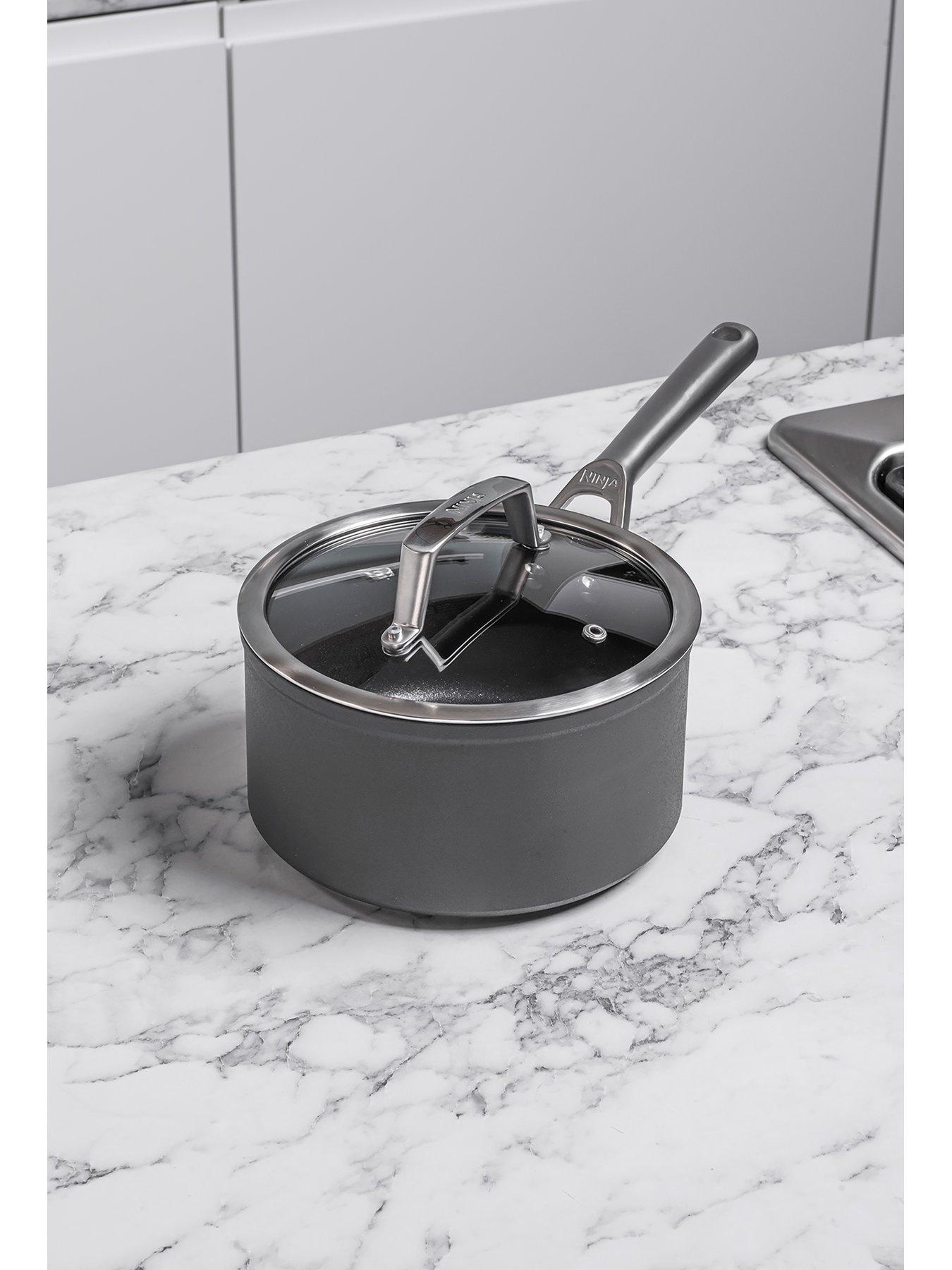 NINJA Foodi ZEROSTICK 3 Piece Pan Set - 16cm, 18cm and 20cm Saucepans ...