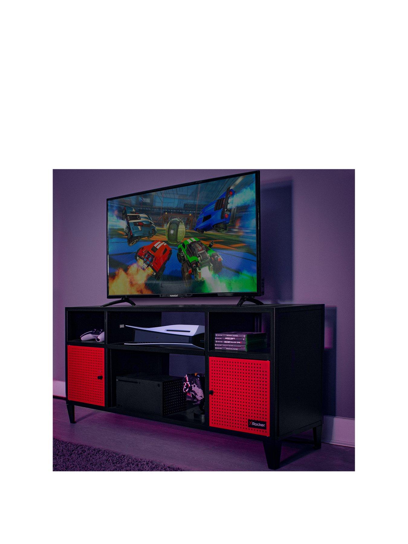 X Rocker MESH-TEK TV Media Cabinet - fits up to 55 inch TV | very.co.uk