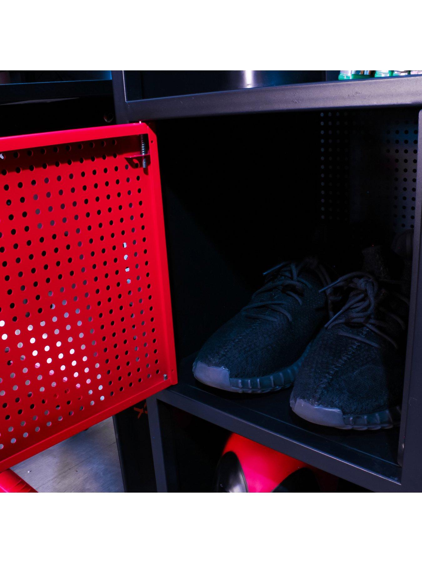 X Rocker MESH-TEK Tall display cabinet with 6 cube storage | Very